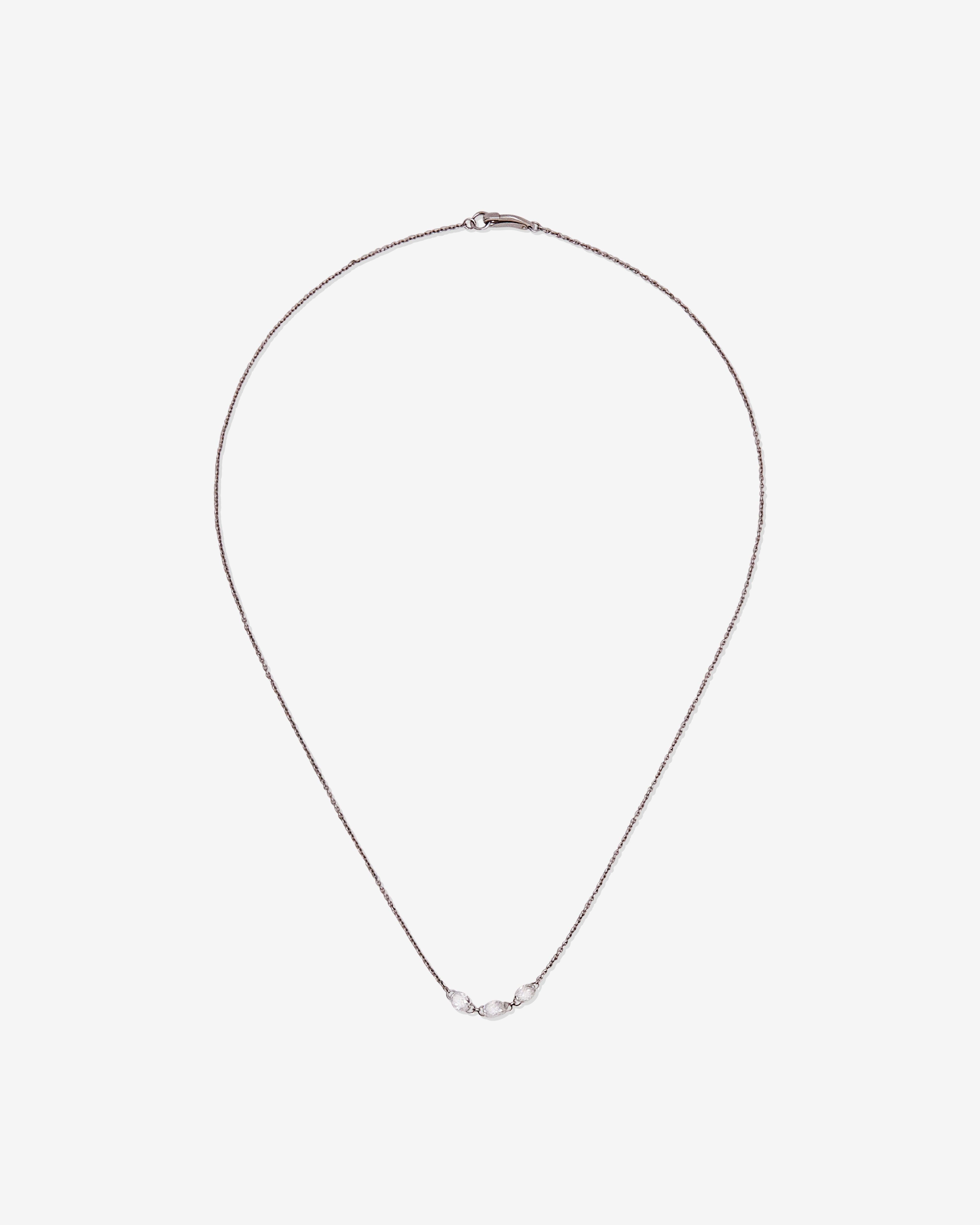 William Welstead: Women's Three Nizam Bead Necklace (Platinum) | Dover ...