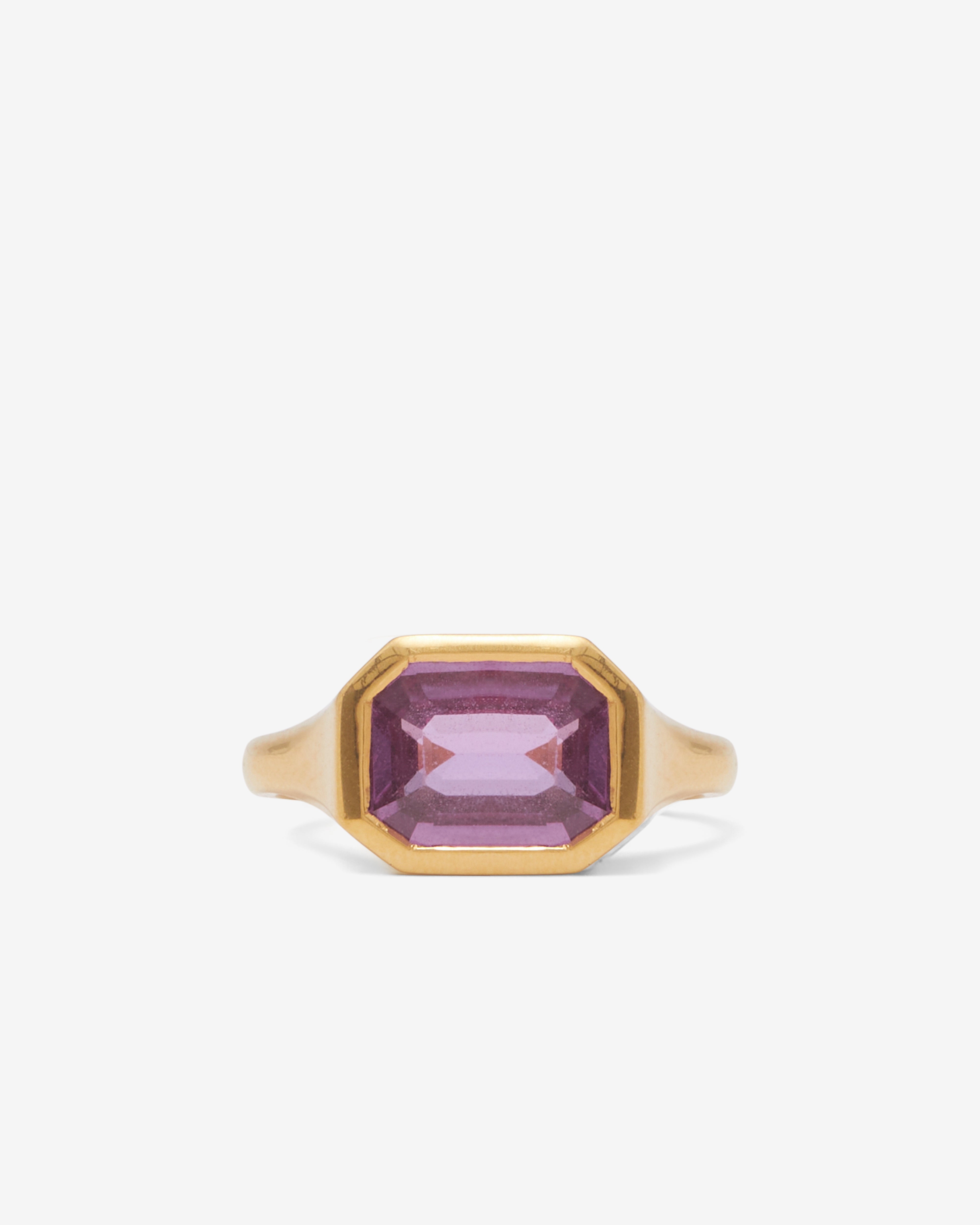 William Welstead: Pink Madagascan Sapphire Ring (Yellow Gold) | DSML E-SHOP