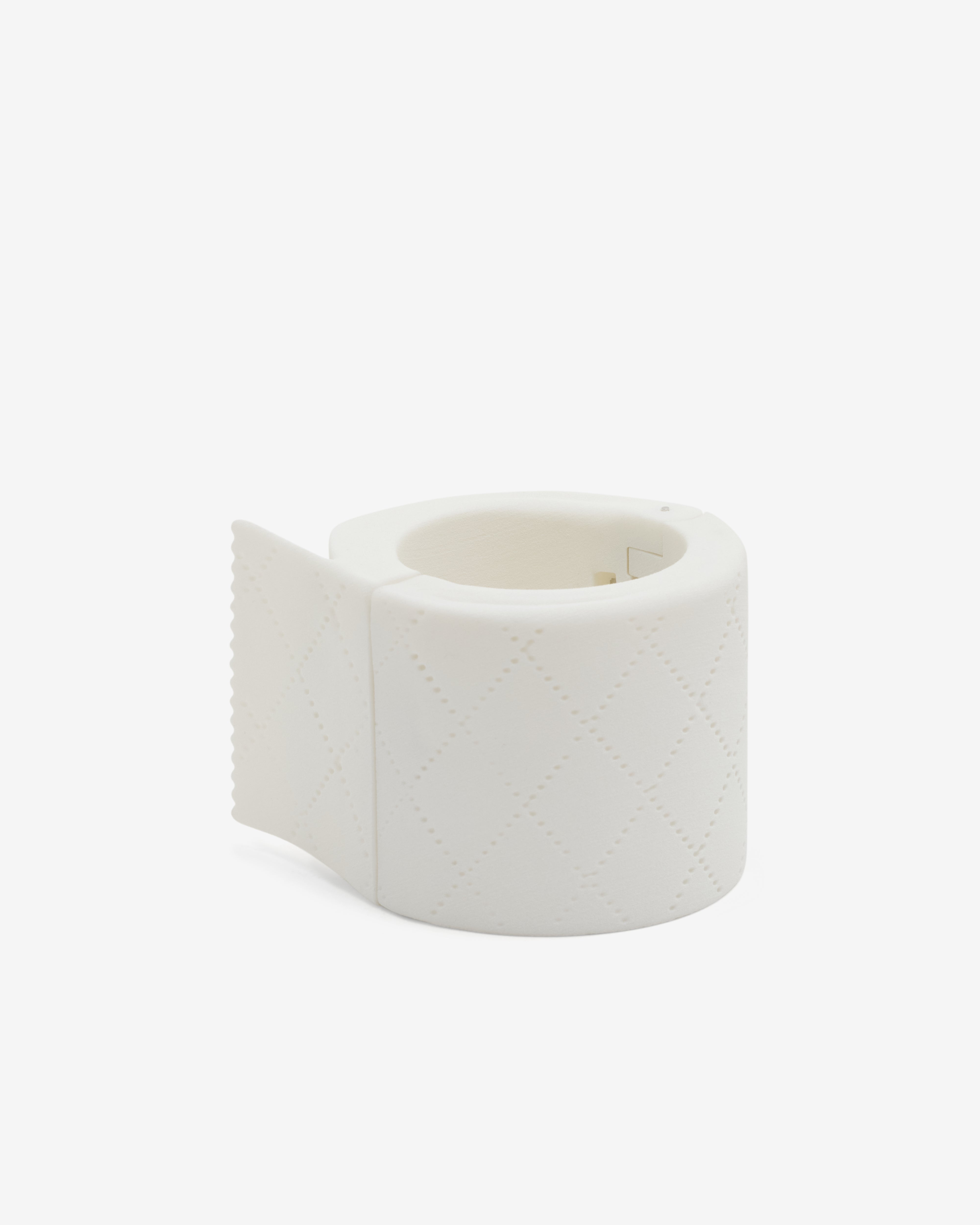 Ashley Williams: Women's Ribbed Paper Roll Bracelet (White) | Dover ...