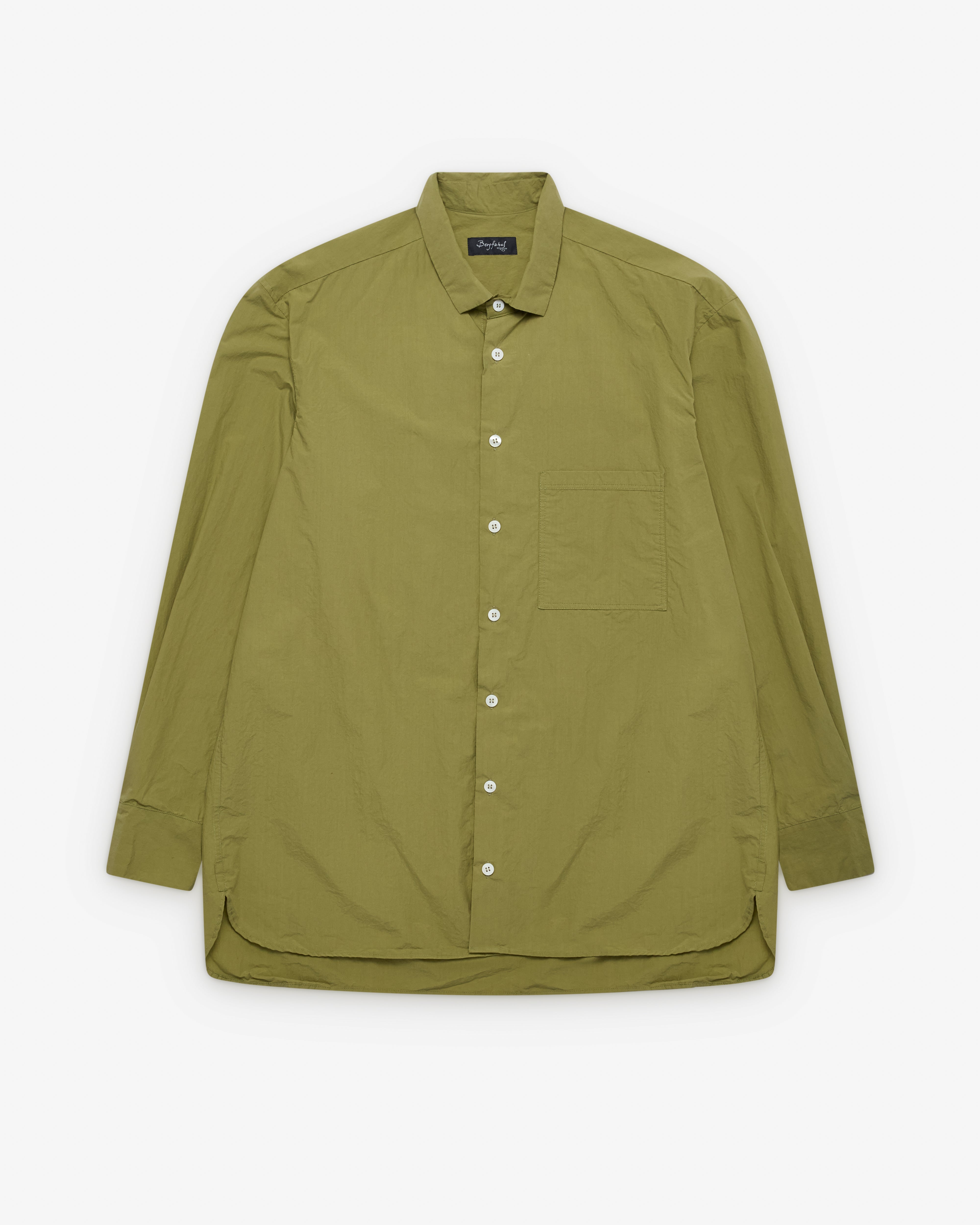 Bergfabel : Men's Noah Shirt (Olive) | Dover Street Market London