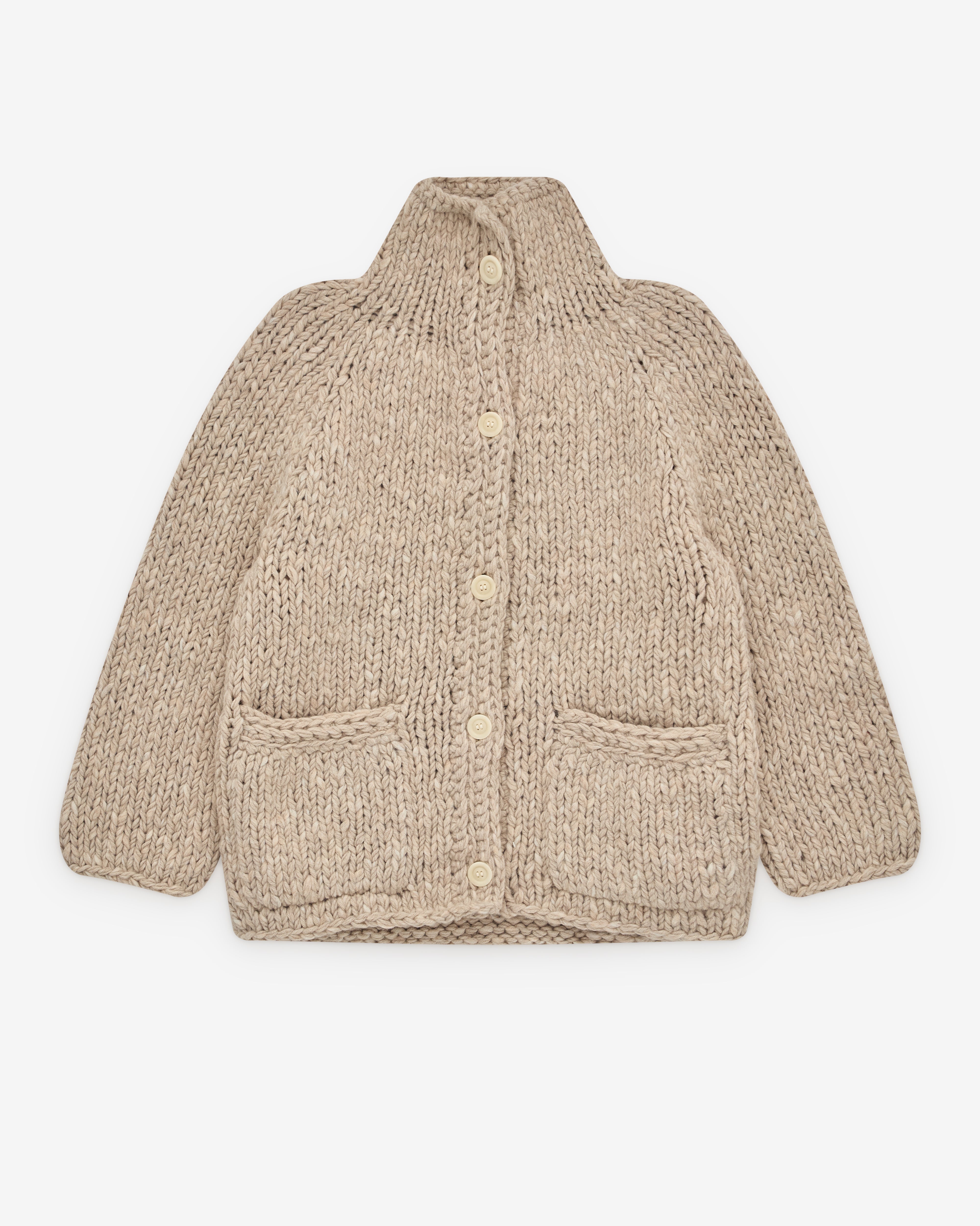Casey Casey: Women’s Chunky Knit Cardigan (Ecru) | DSML E-SHOP
