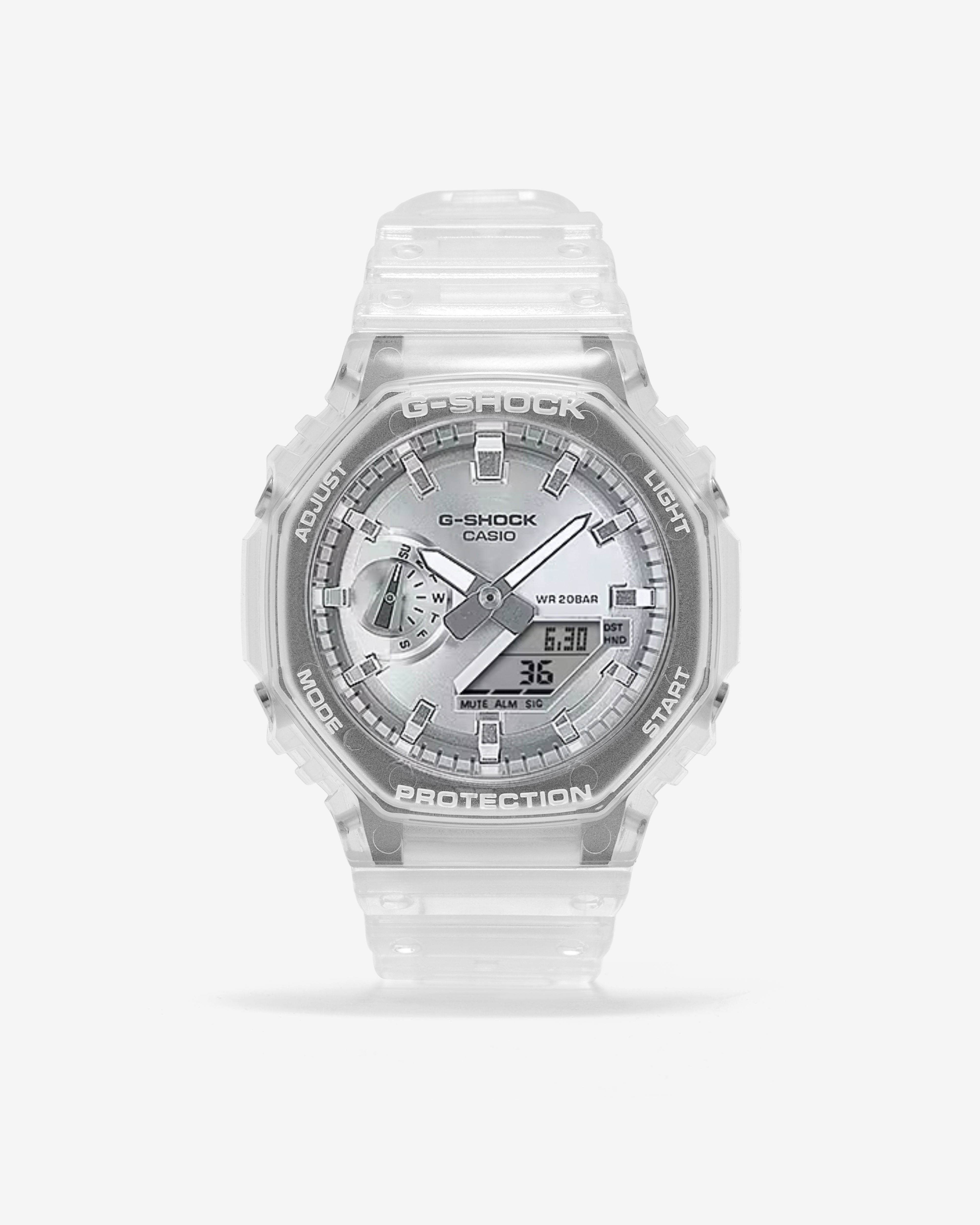 Casio: Analogue Digital (White/Clear) | DSML E-SHOP