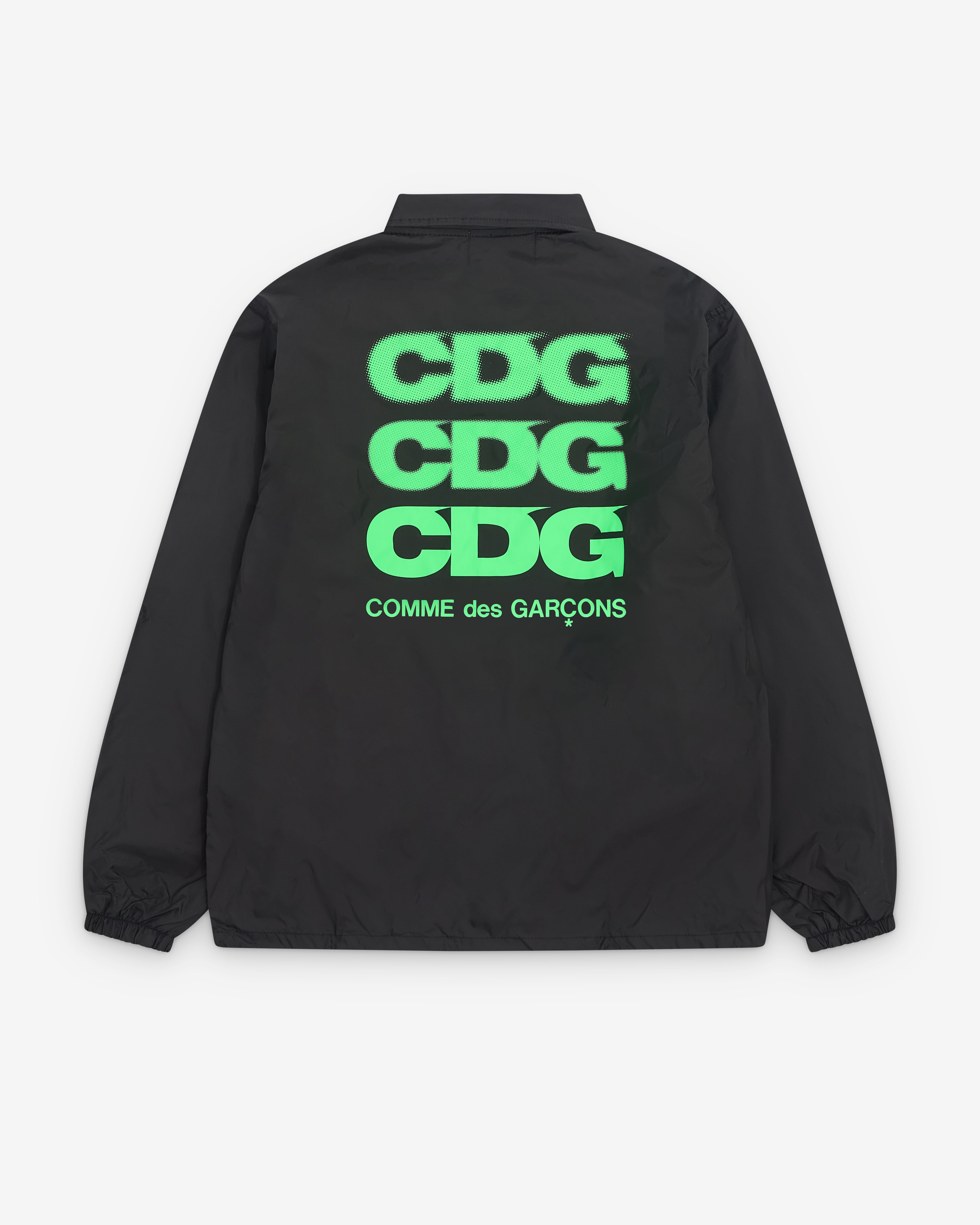 CDG: Fluorescent Windbreaker (Black/Green) | Dover Street Market London