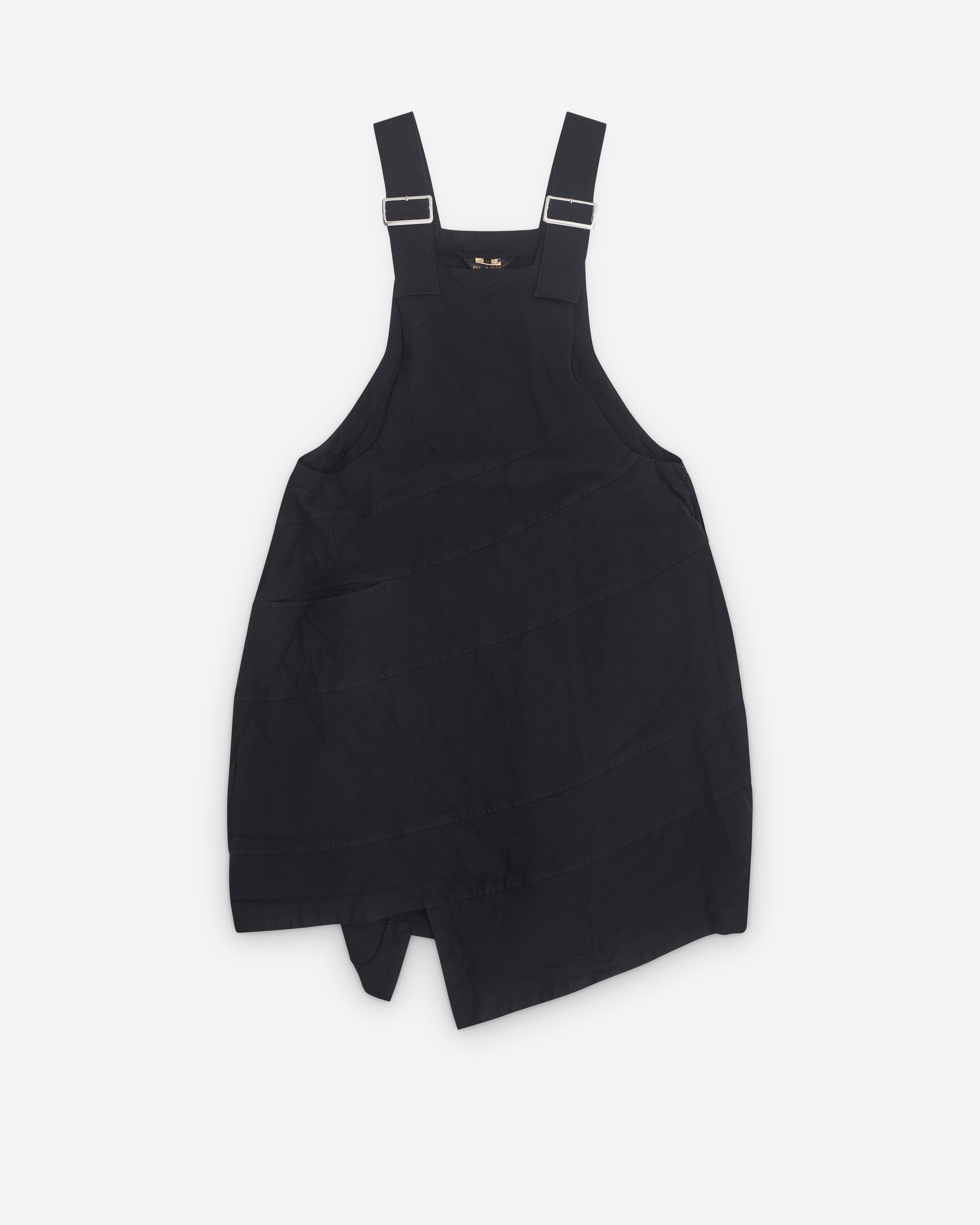 Black Comme des Garçons: Asymmetric Pinafore (Black) | DSML E-SHOP