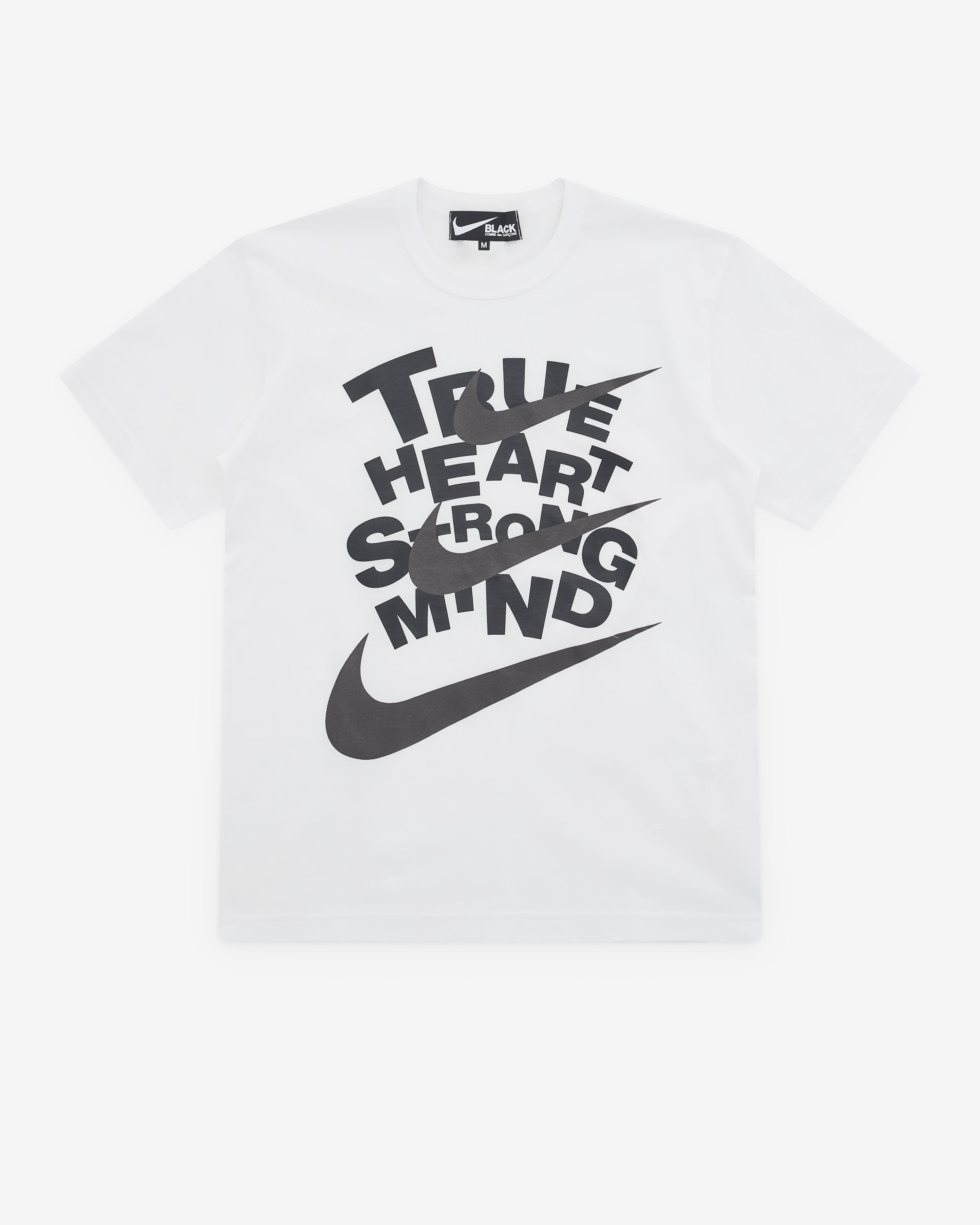 Black Comme des Garçons: Nike True Heart T-Shirt (White) | DSML E-SHOP
