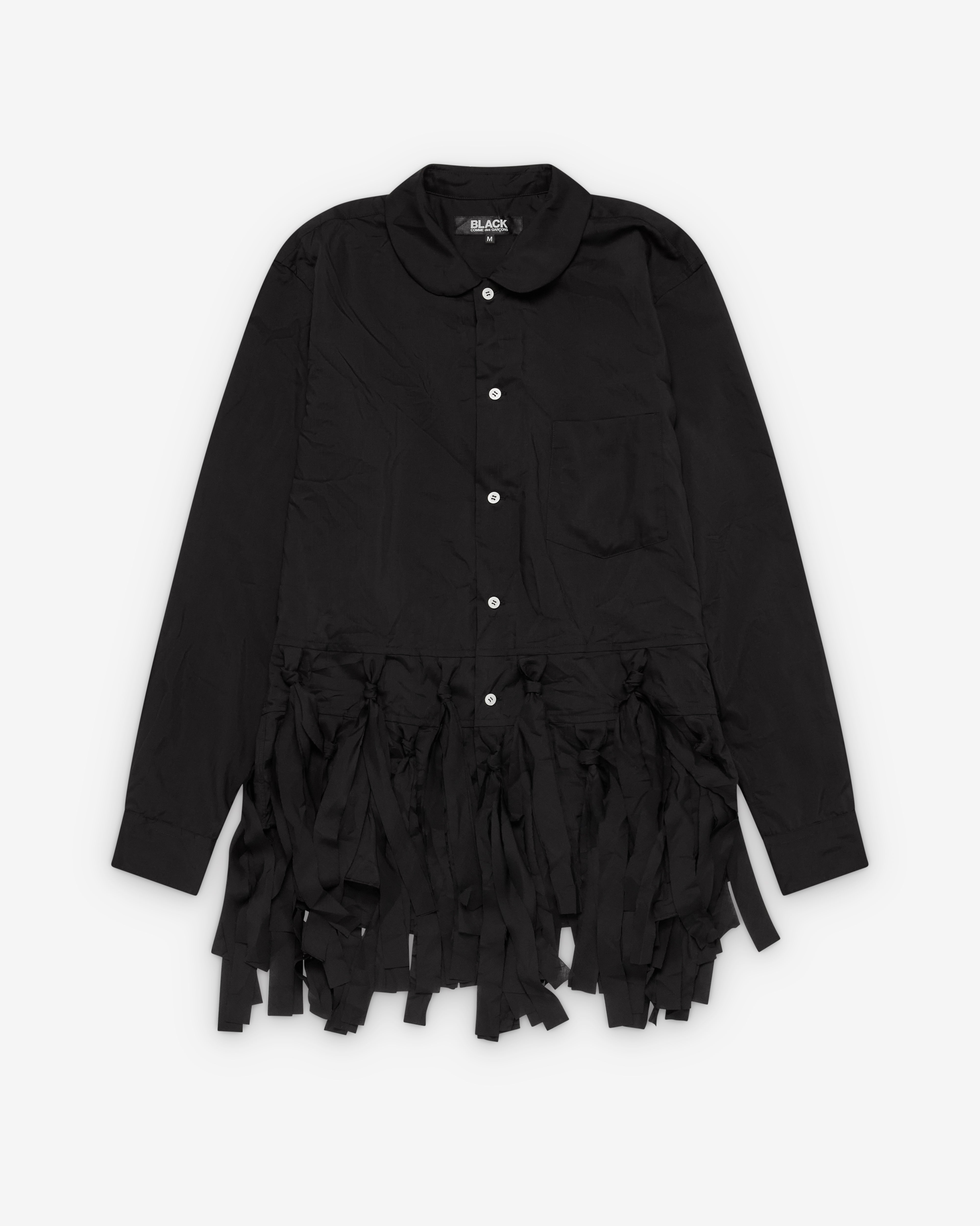 CDG Black Collection: Tassel Shirt (Black) | Dover Street Market London
