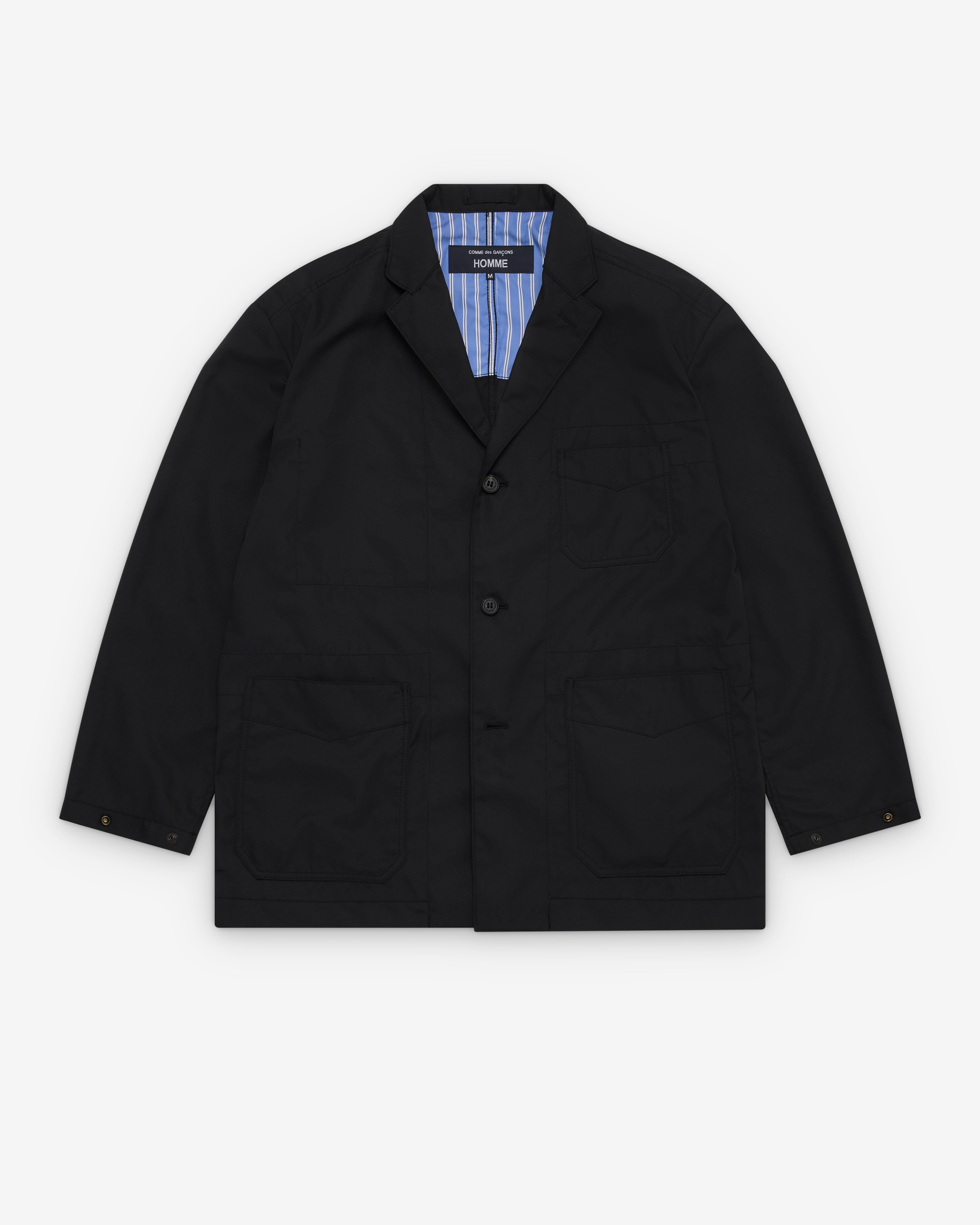 CDG Homme: Men's Three Button Blazer (Black) | Dover Street Market London
