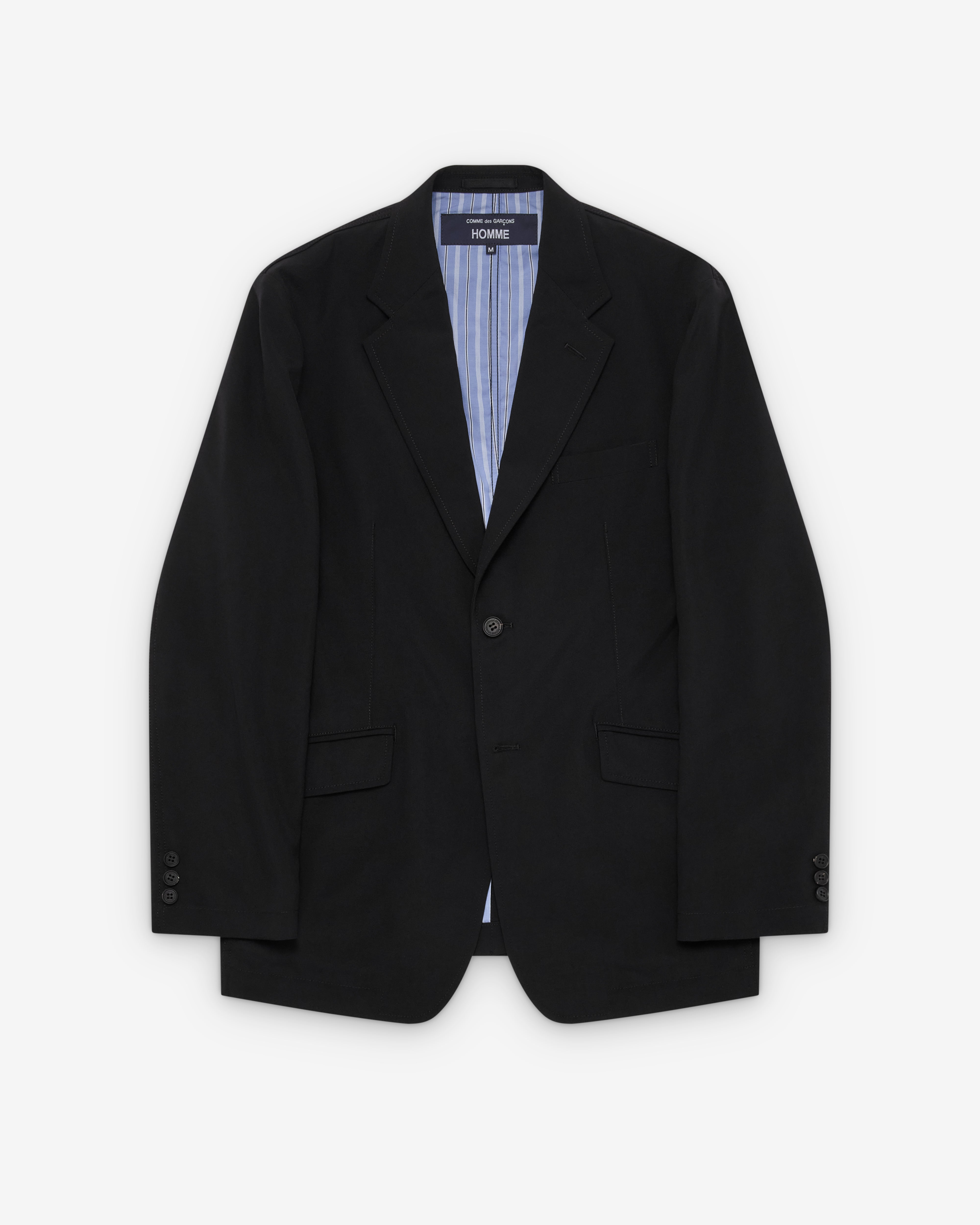 CDG Homme: Men's Two Button Blazer (Black) | Dover Street Market London