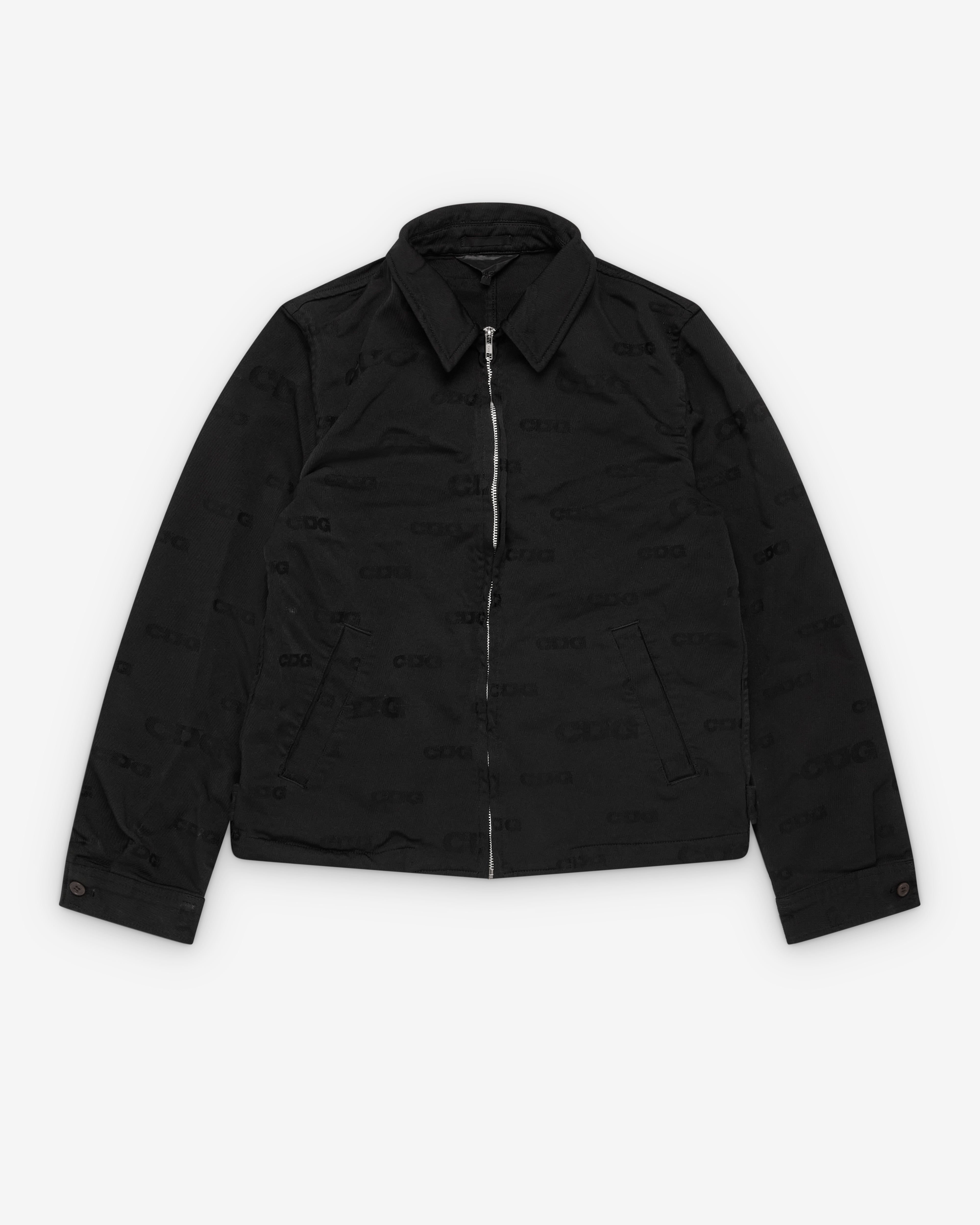 CDG: Men's Jacquard Logo Jacket (Black) | Dover Street Market London