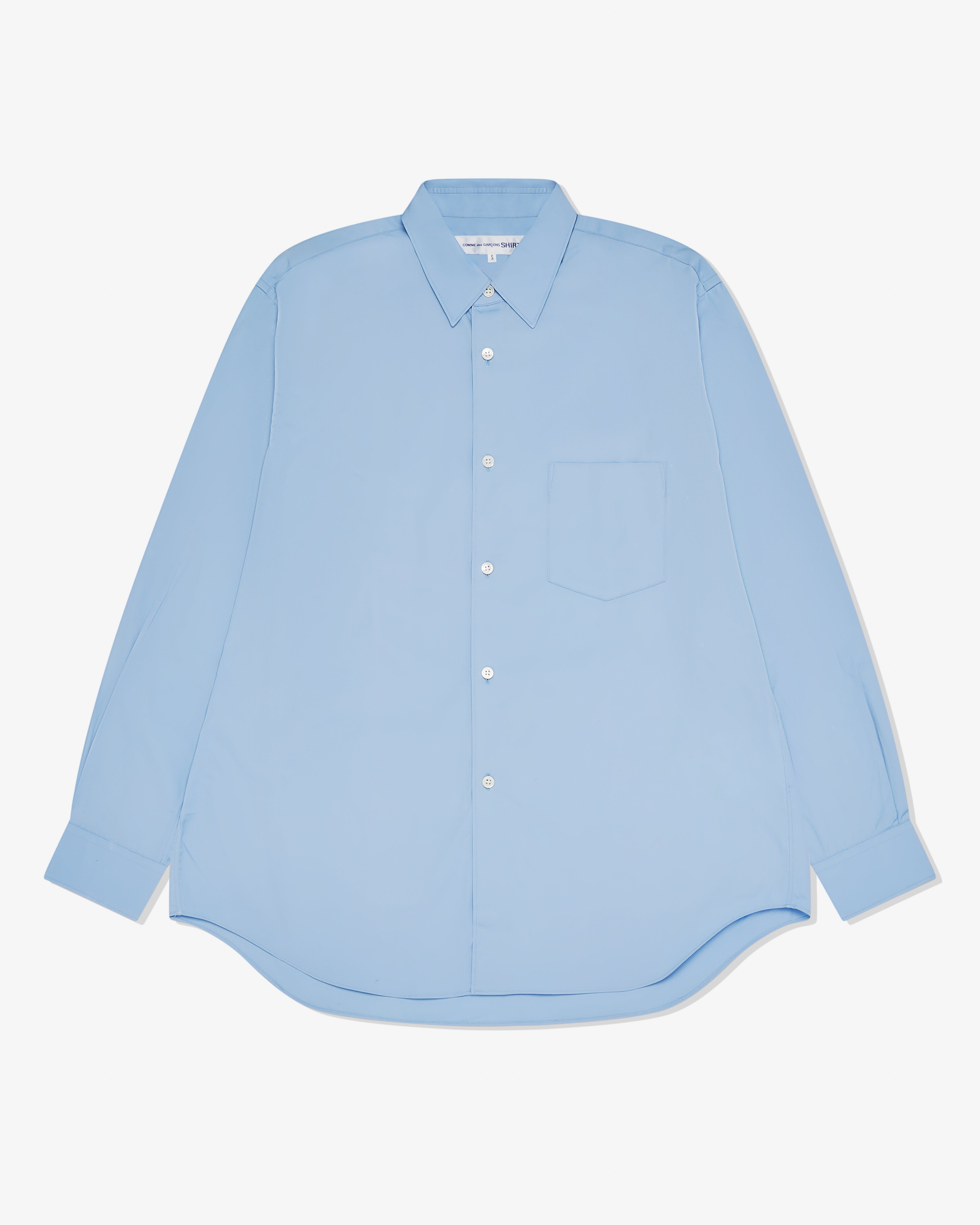 CDG Shirt Forever: Classic Fit Cotton Shirt (Light Blue) | DSML E-SHOP