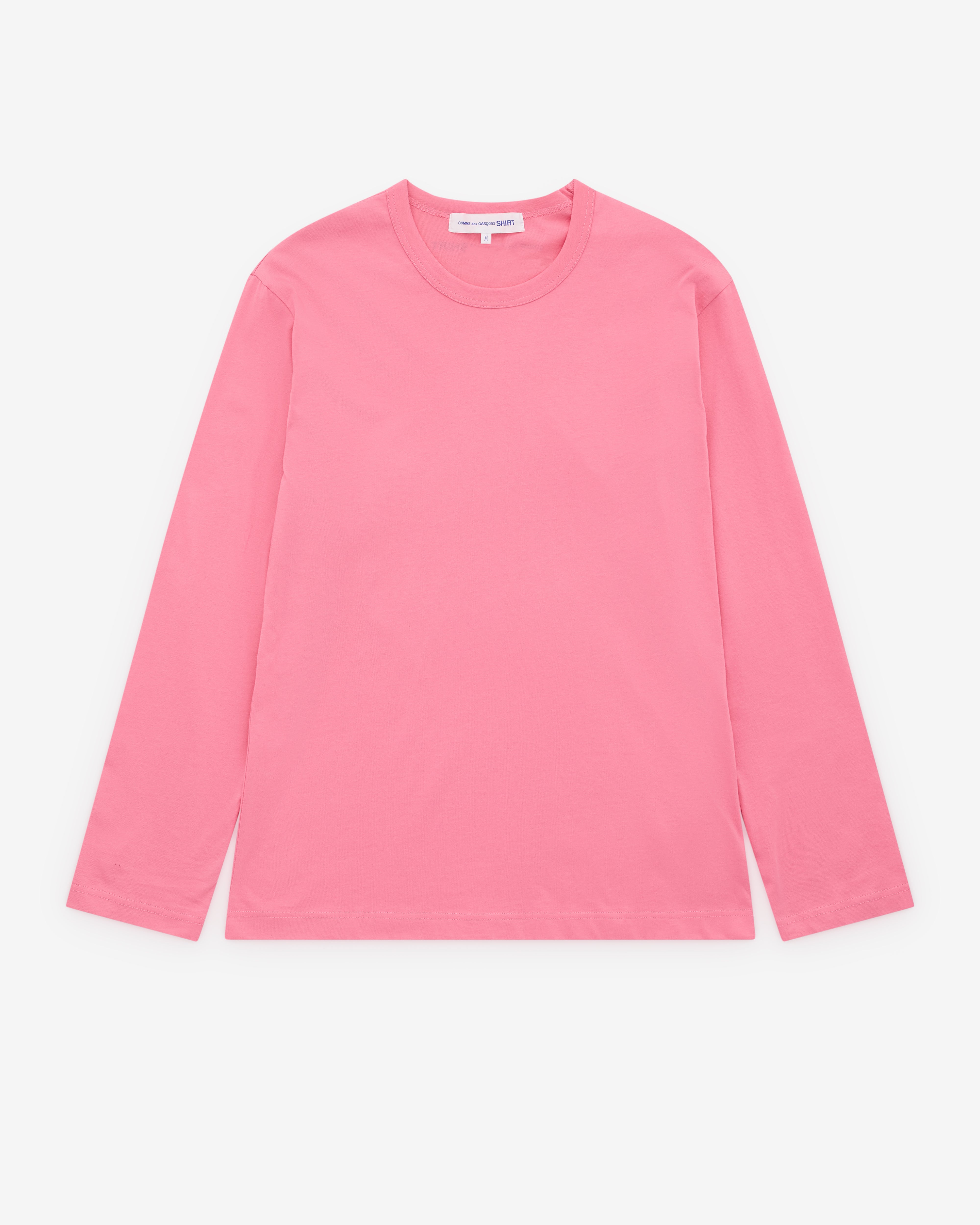 CDG Shirt: Men’s Long Sleeve T-Shirt (Pink) | Dover Street Market London