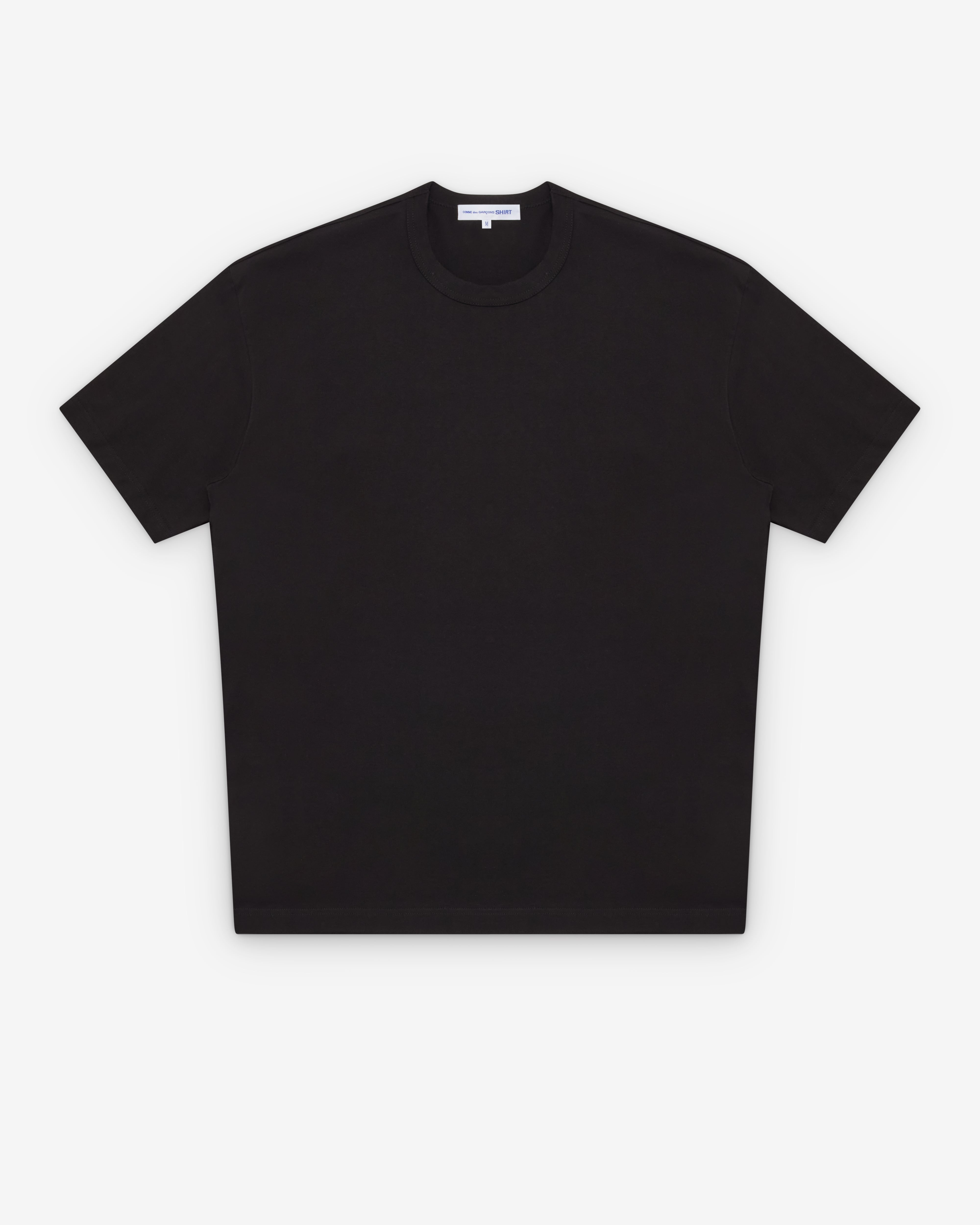CDG Shirt: Men's Zip T-Shirt (Black) | Dover Street Market London