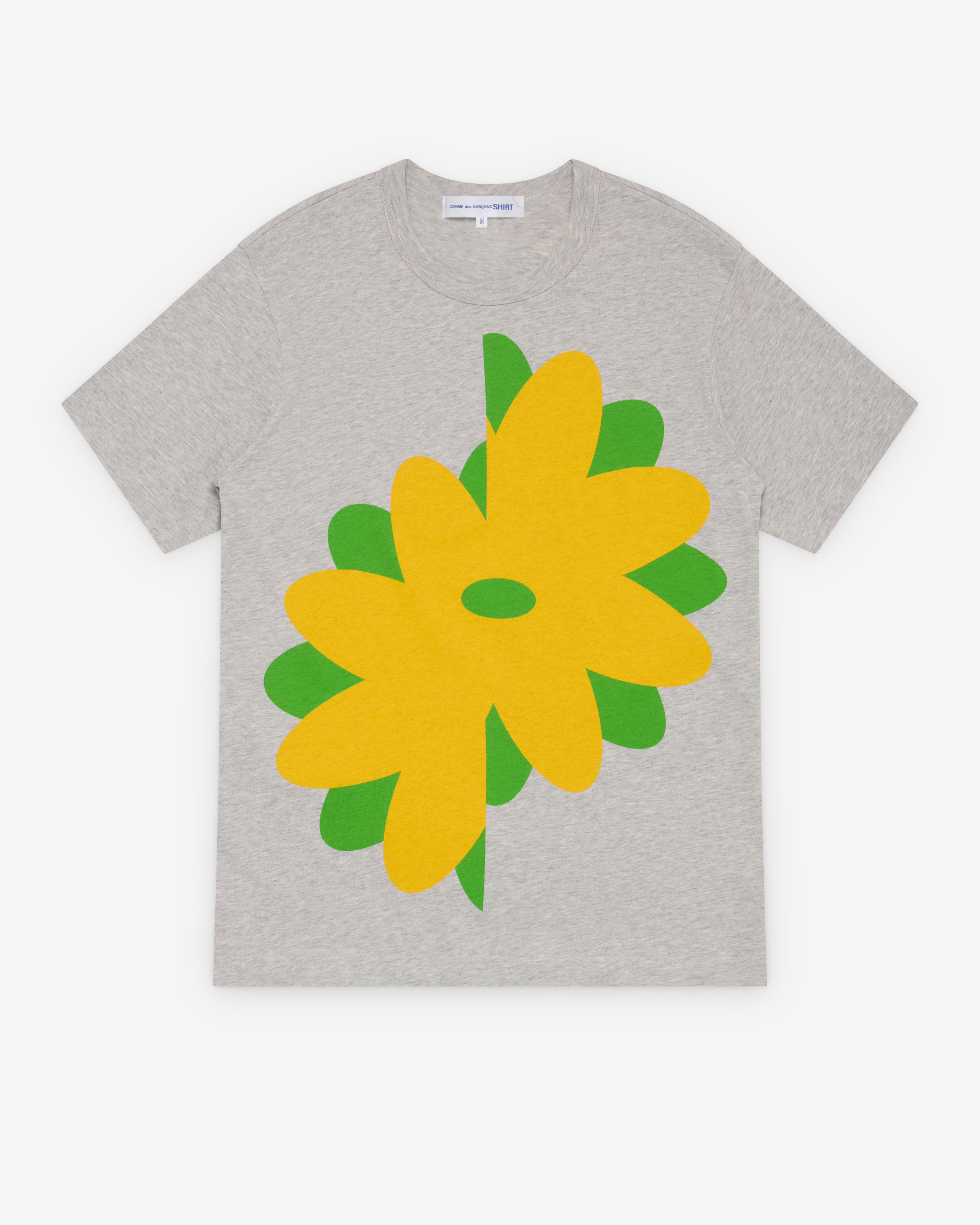 CDG Shirt: Men's Pattern T-Shirt (Grey) | DSML E-SHOP