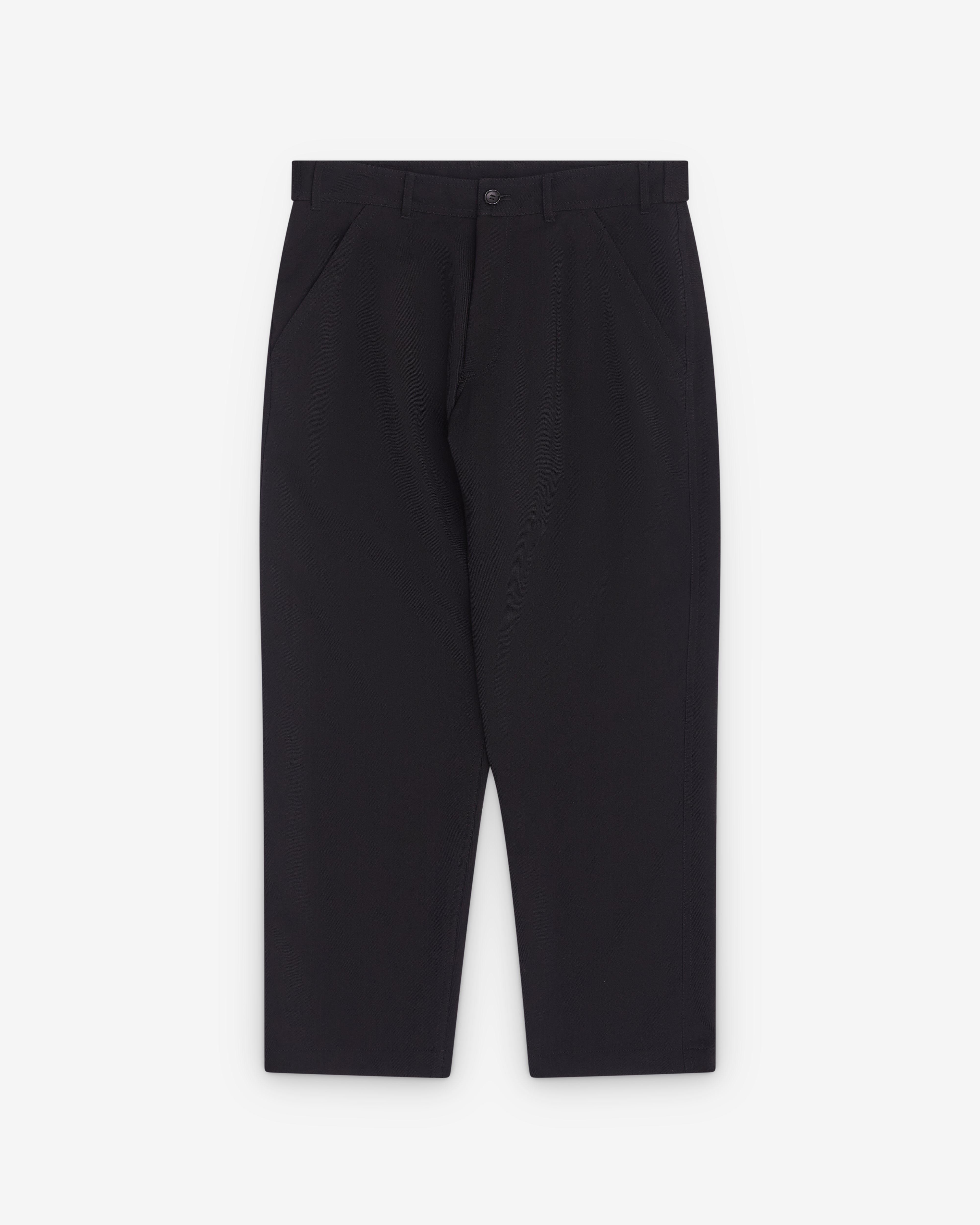 CDG Shirt: Men’s Tapered Leg Trousers (Black) | Dover Street Market London