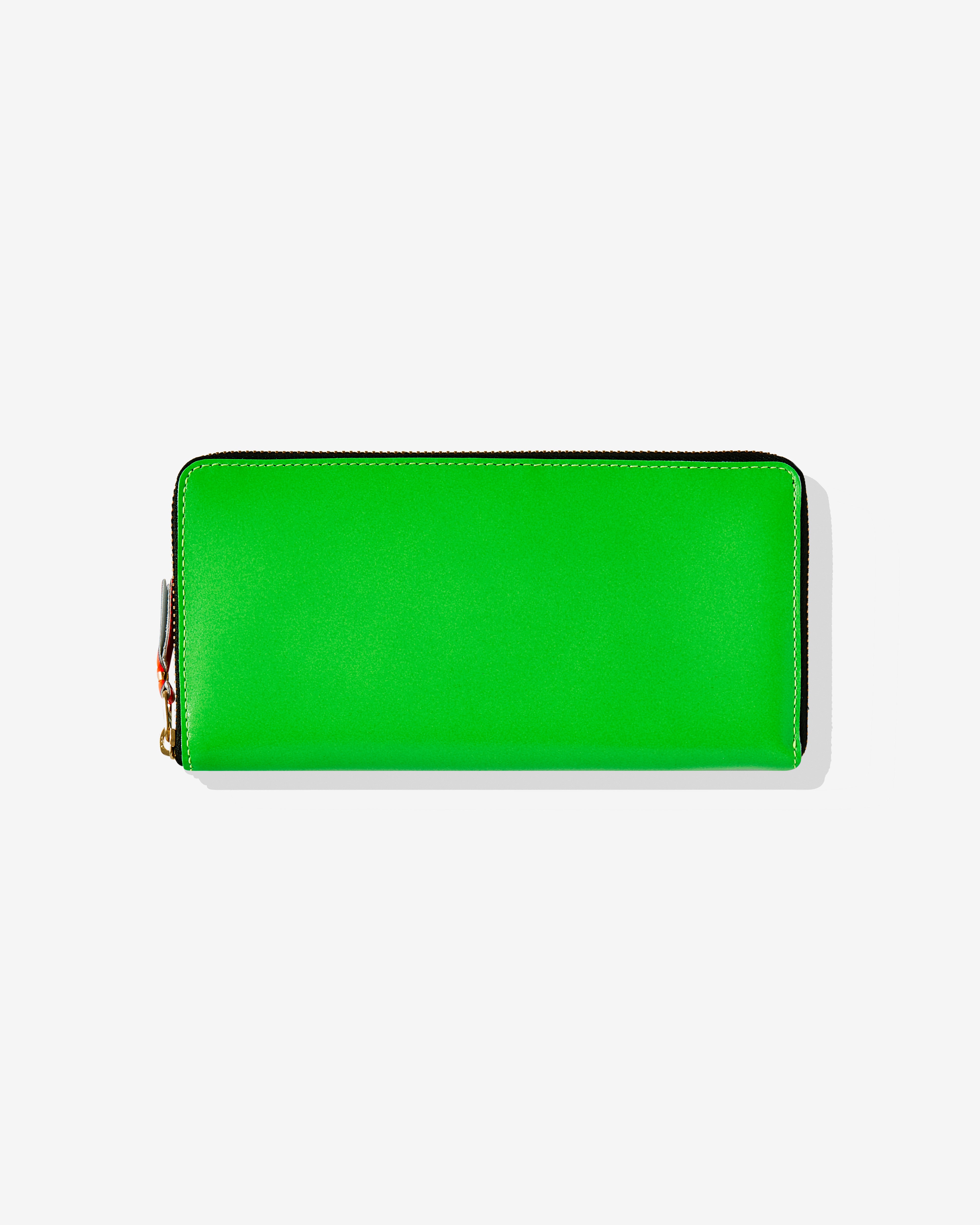 CDG Wallet: Super Fluo Zip Around Wallet (Green SA0110SF) | DSML E-SHOP