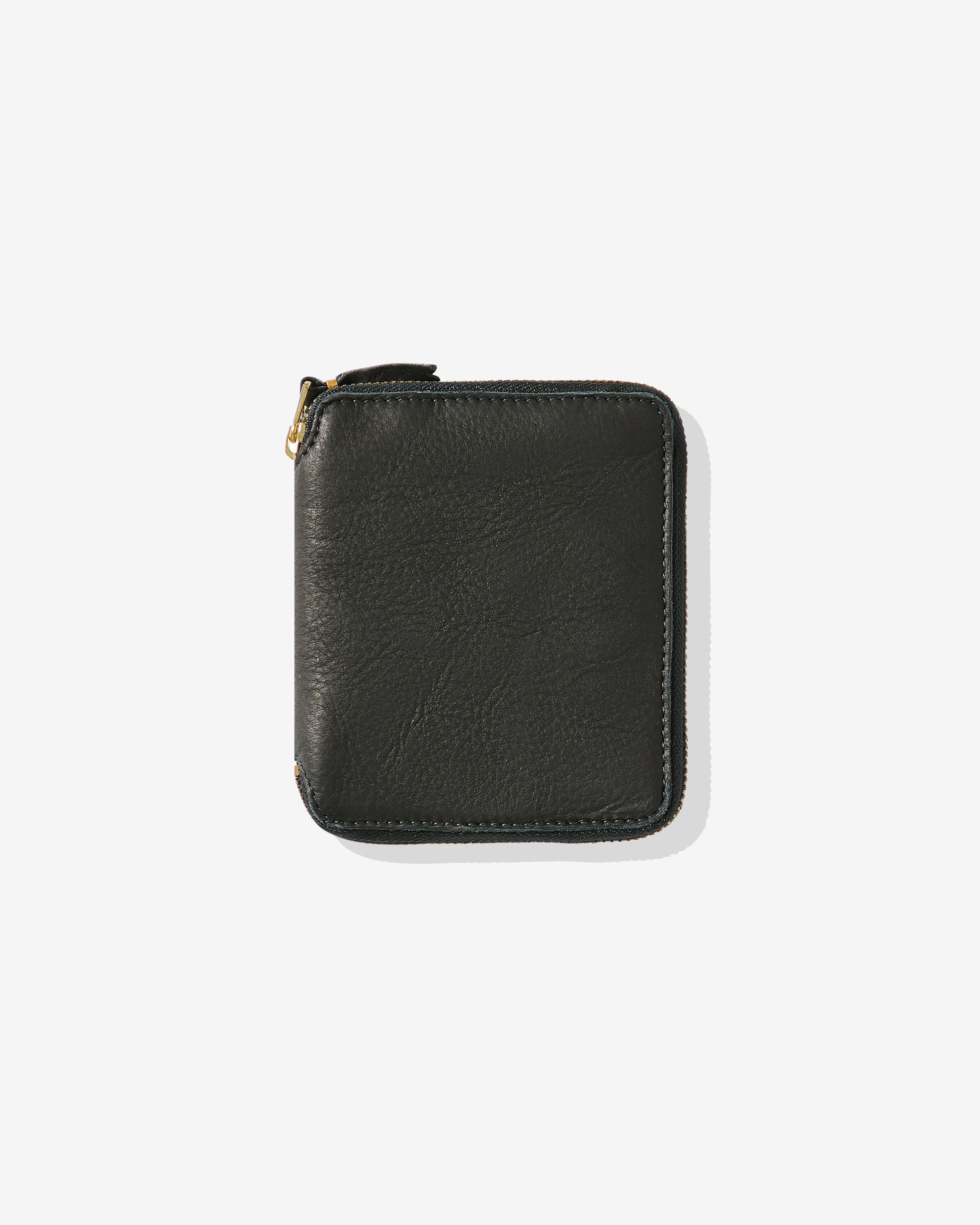 CDG Wallet: Washed Full Zip Around Wallet (Black SA2100) | DSML E-SHOP