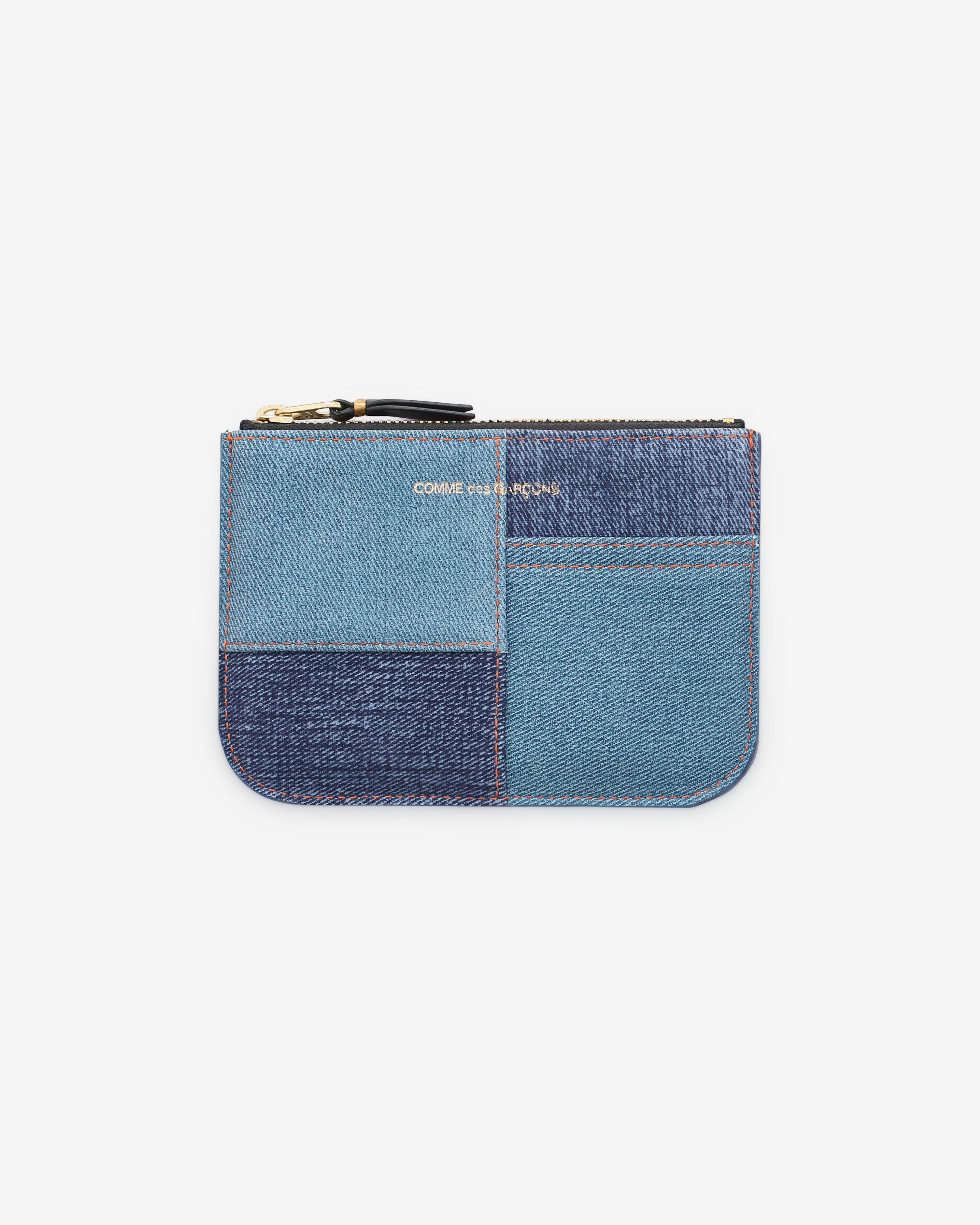 CDG Wallet: Denim Patchwork Wallet (Blue SA8100DP) | DSML E-SHOP