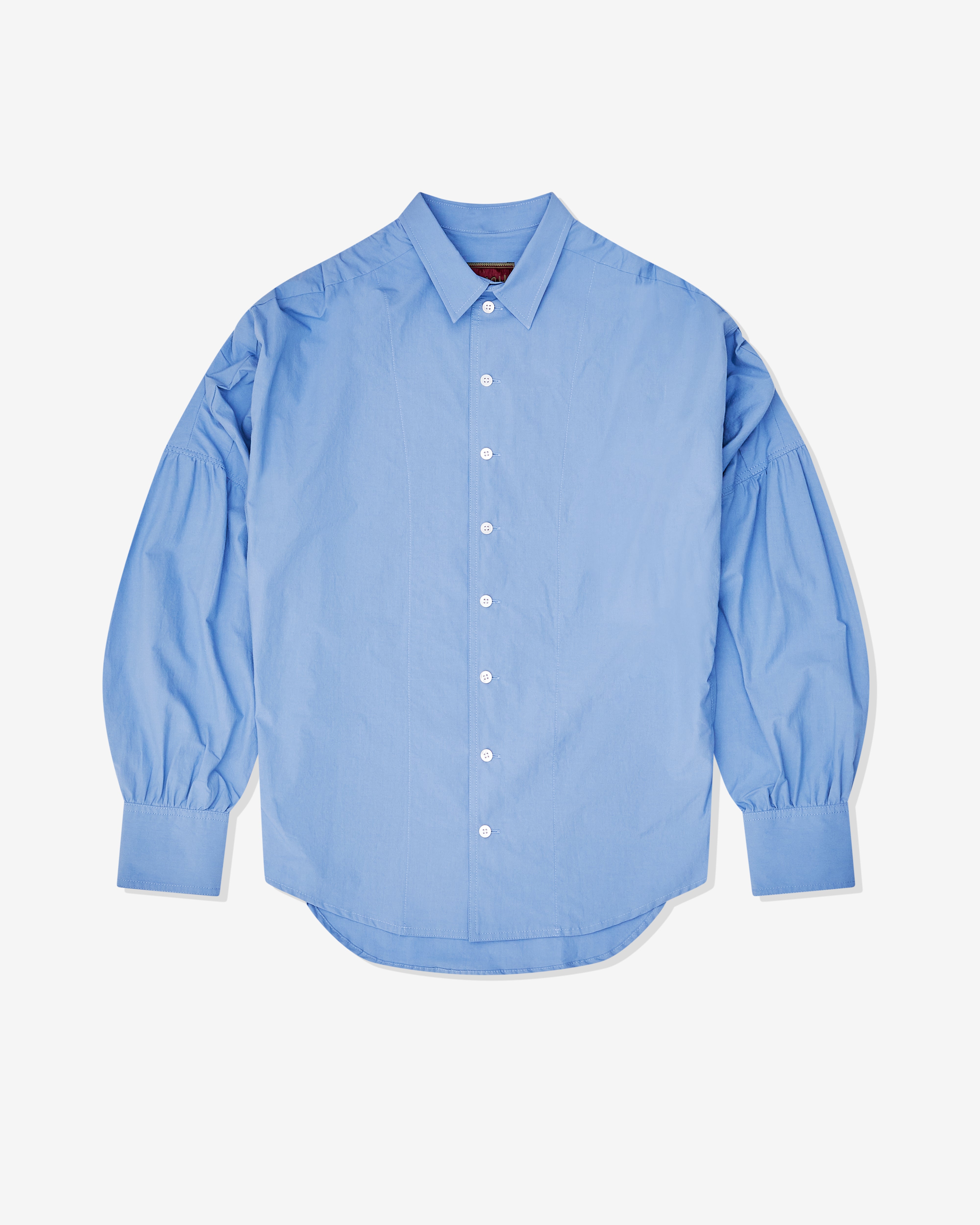 Christopher Nemeth: Men's Curved Hem Shirt (Ash Blue) | DSML E-SHOP