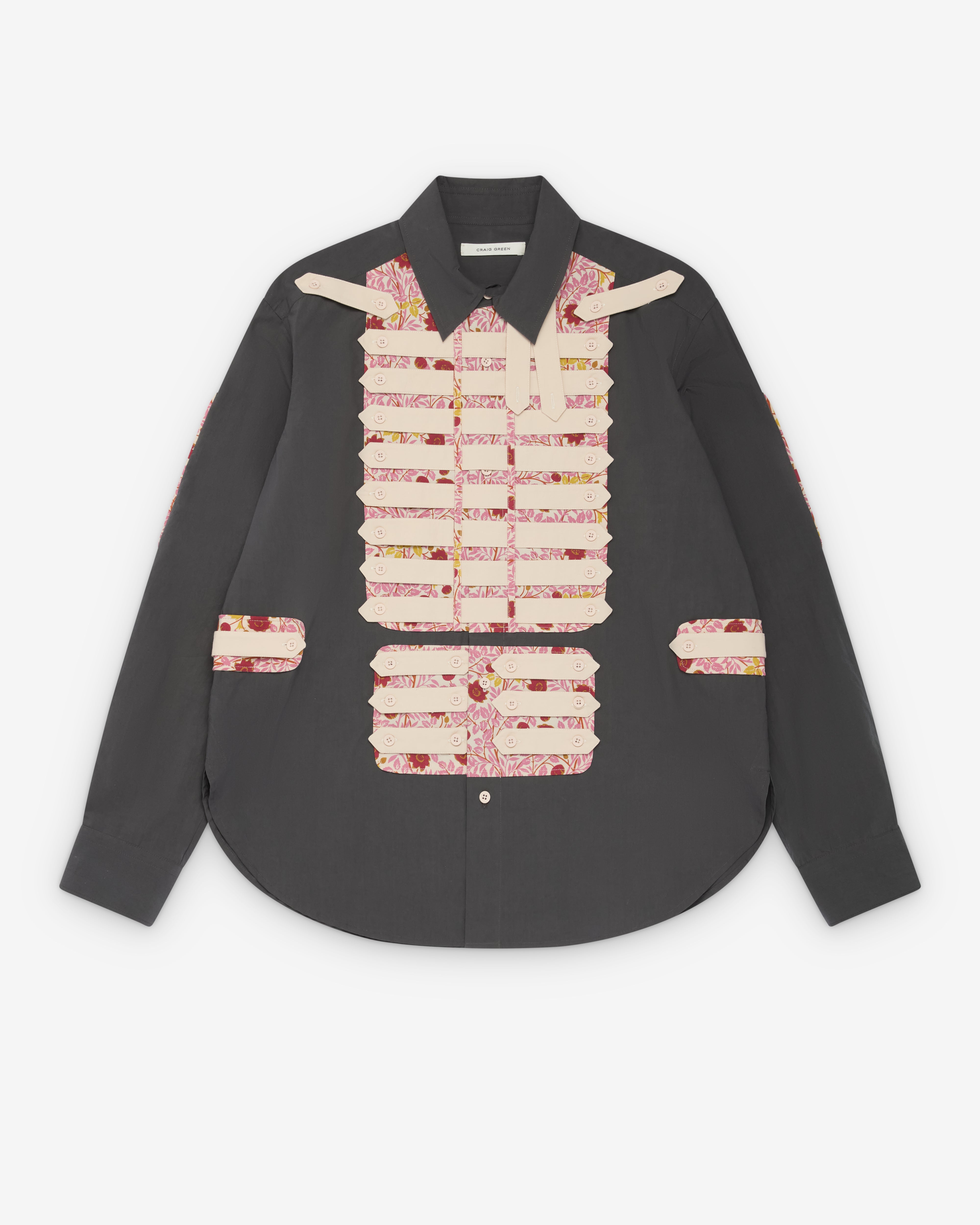 Craig Green: Men's Multi Tab Shirt (Grey/Pink) | Dover Street Market London