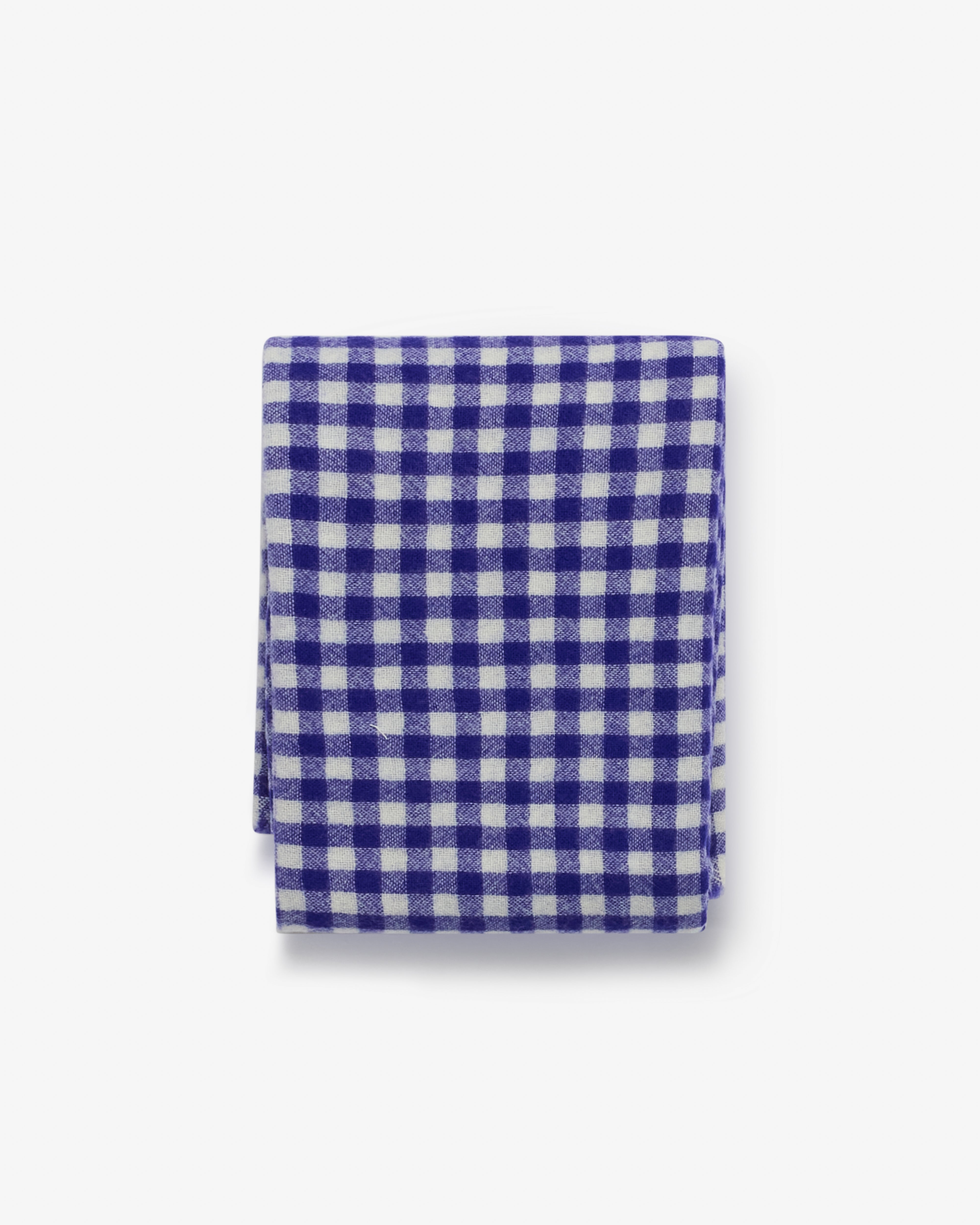 Daniela Gregis: Women's Cashmere Check Shawl (Blue/White) | Dover ...