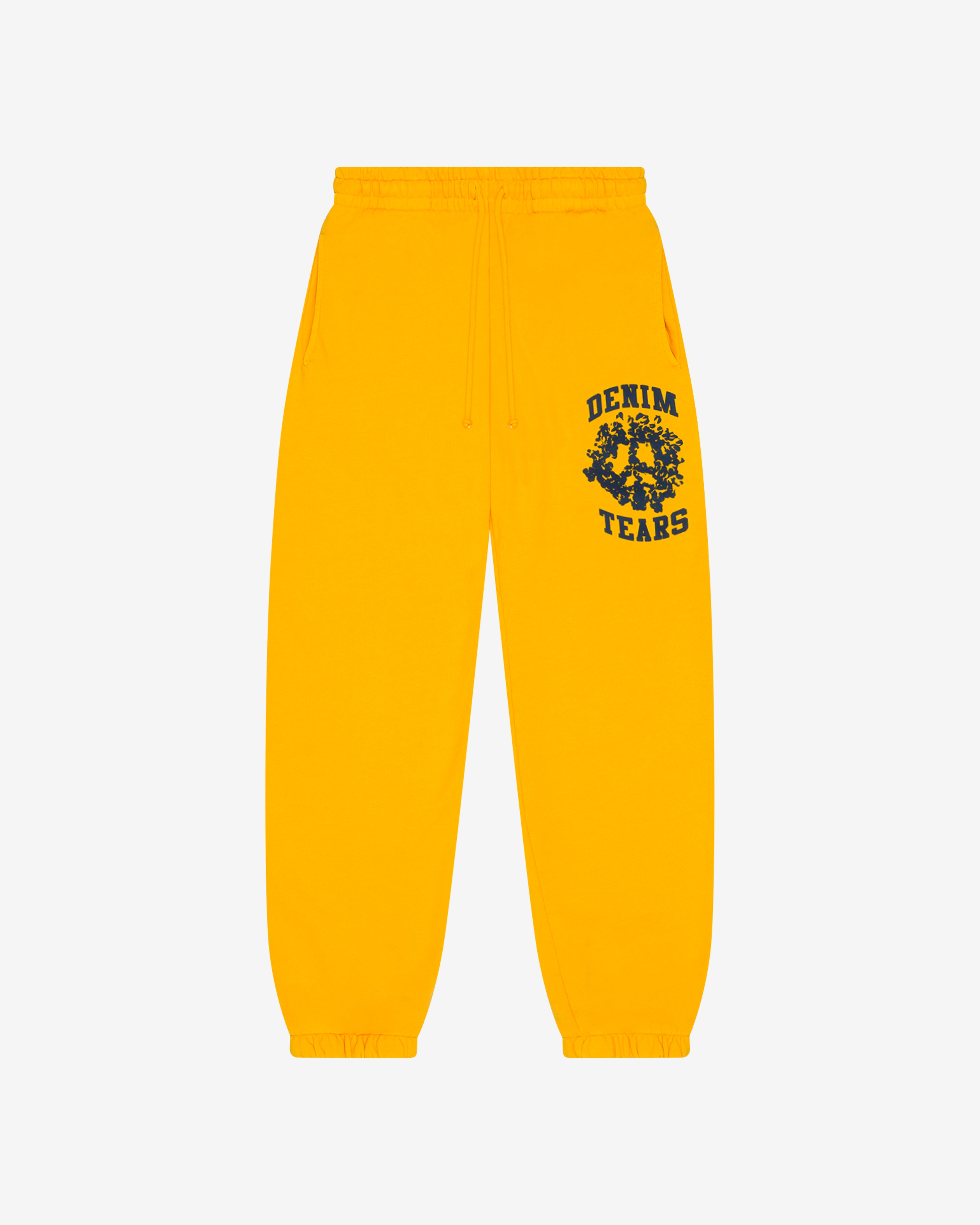 Denim Tears: Men's Denim University Sweatpants (Yellow) | DSML E-SHOP