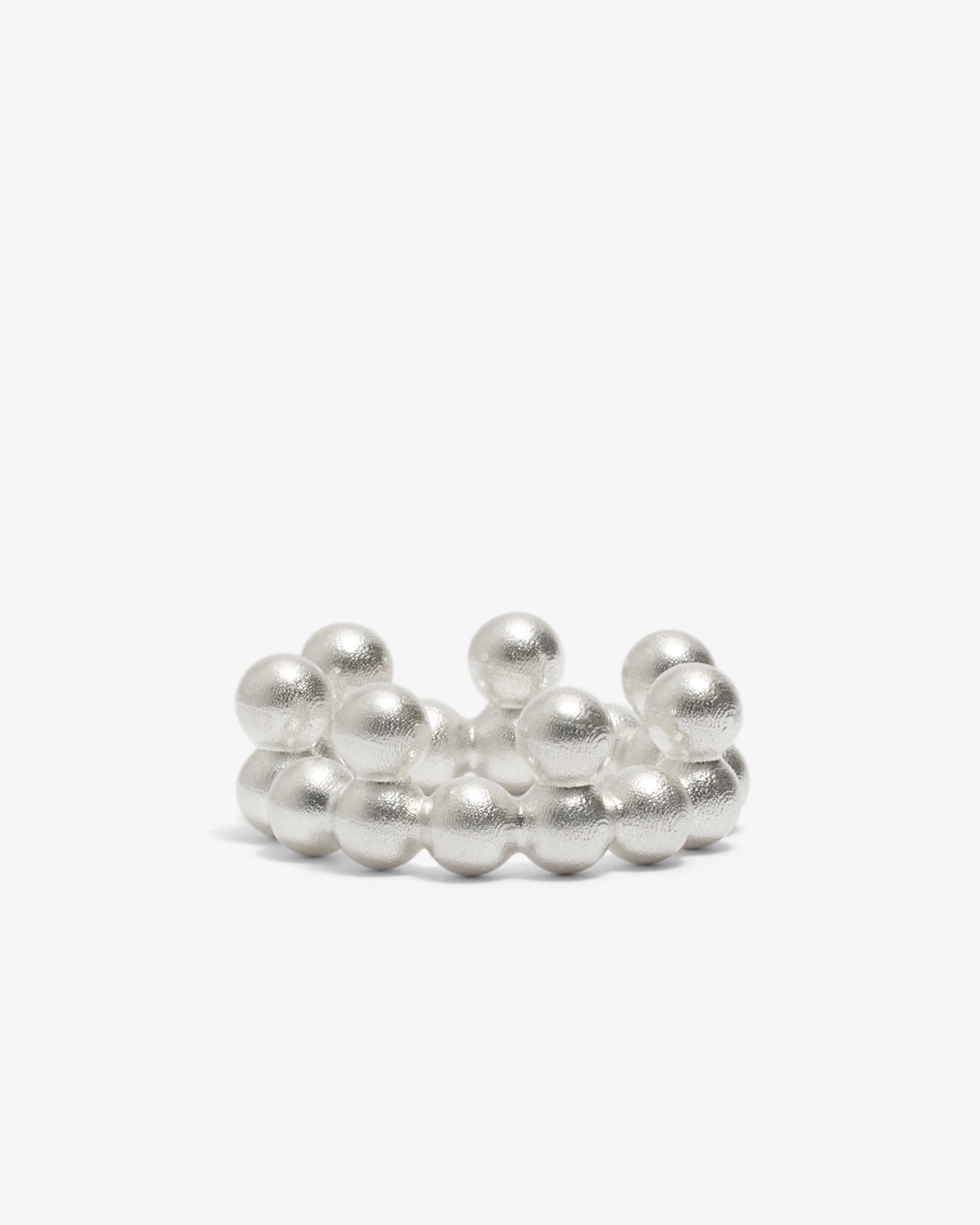 Fervent Moon: Ophanim Parallel Ring (Silver) | DSML E-SHOP