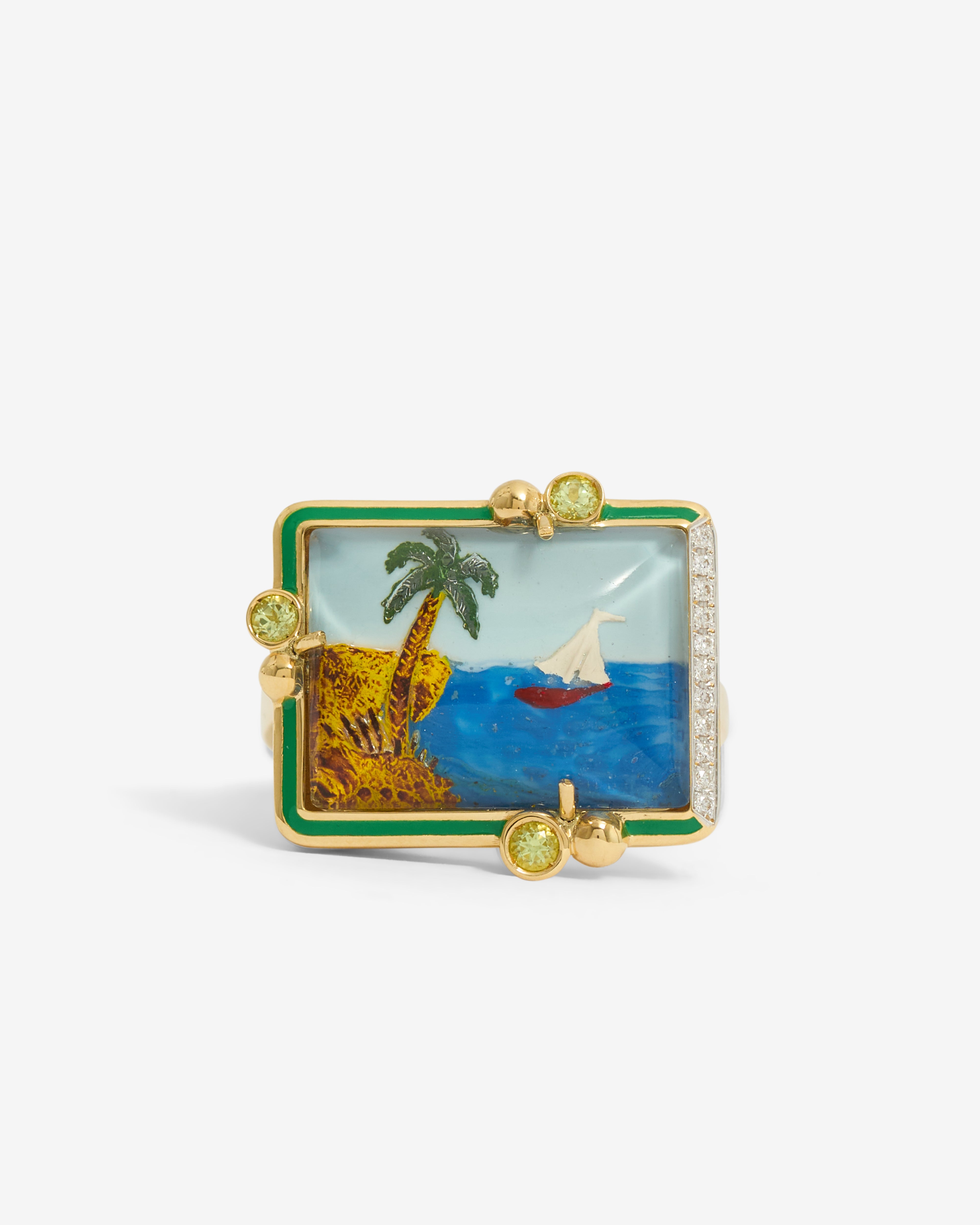 Francesca Villa: Riviera Ring (Yellow Gold) | DSML E-SHOP