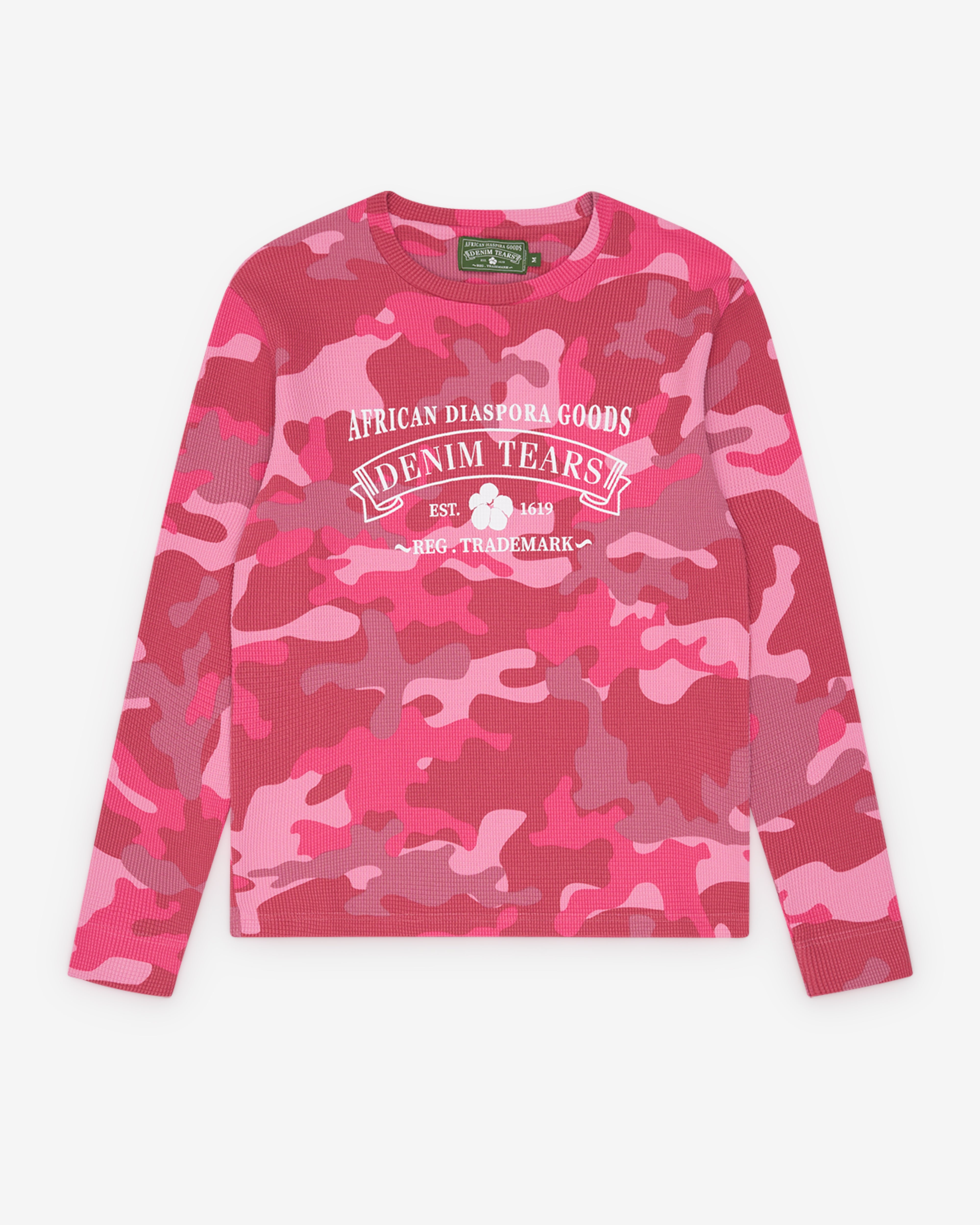 Denim Tears: Men's ADG Thermal (Pink Camo) | Dover Street Market London
