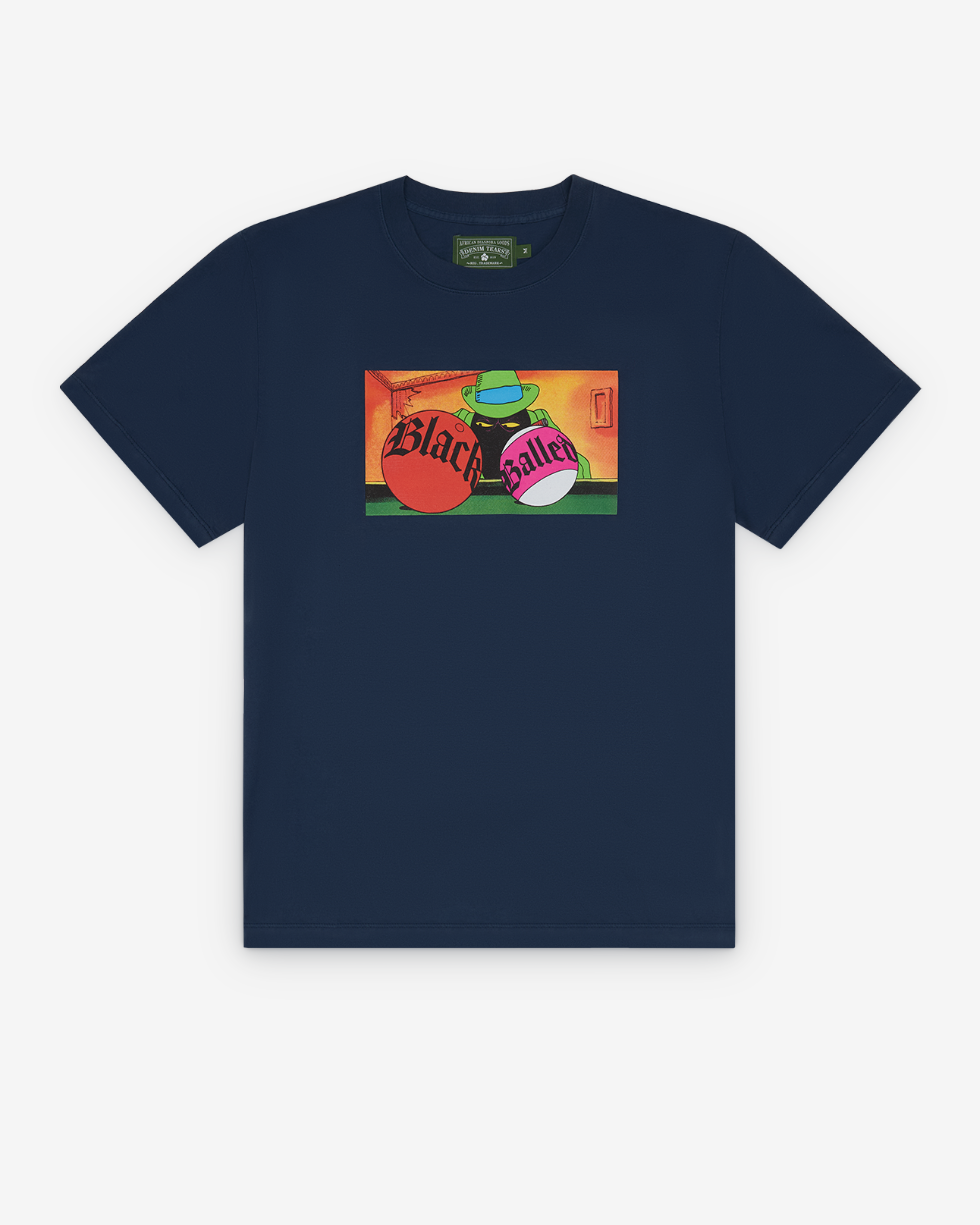 Denim Tears: Men's Balled Tee (Navy) | DSML E-SHOP