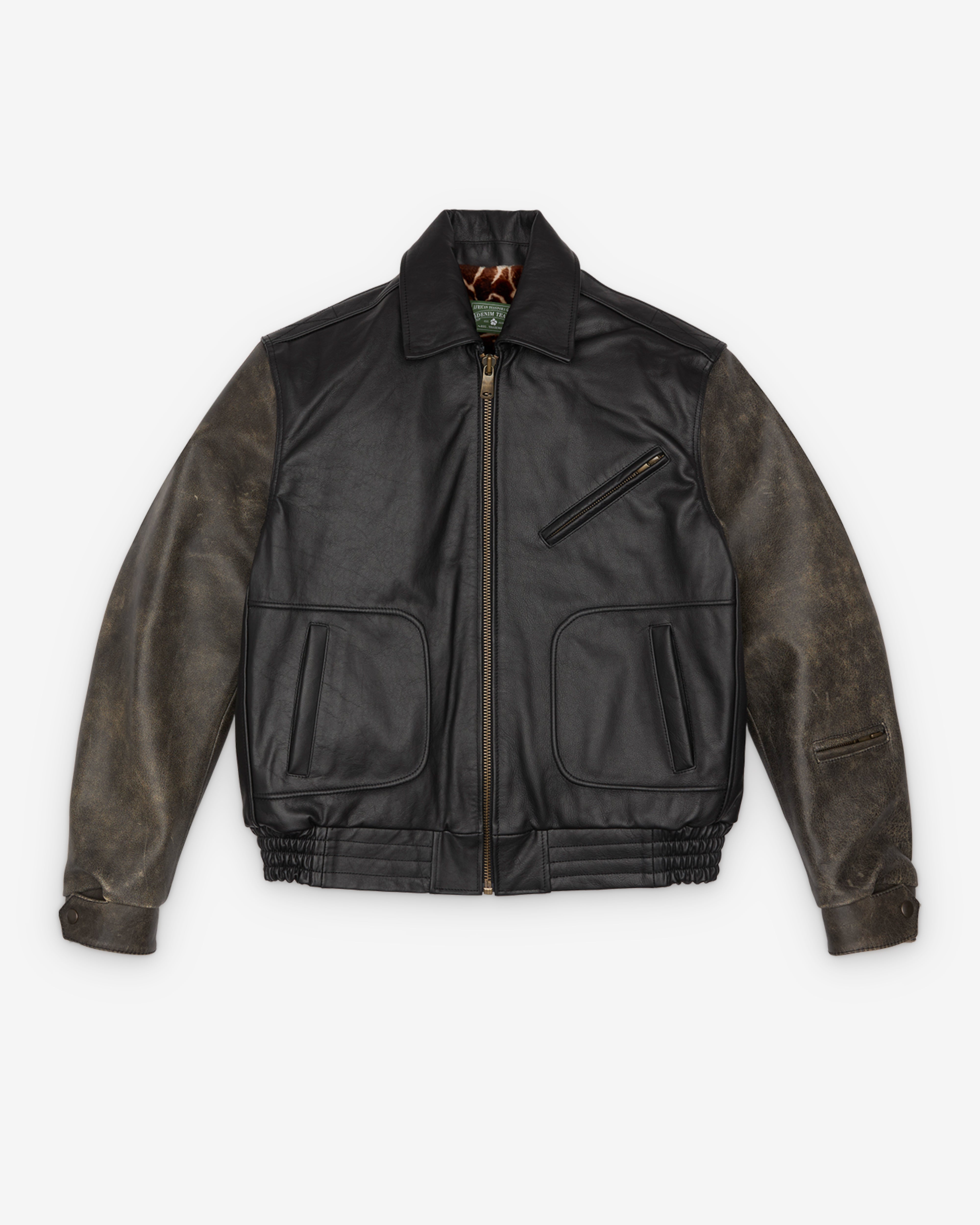 Denim Tears: Men's Motorjacket (Black) | Dover Street Market London