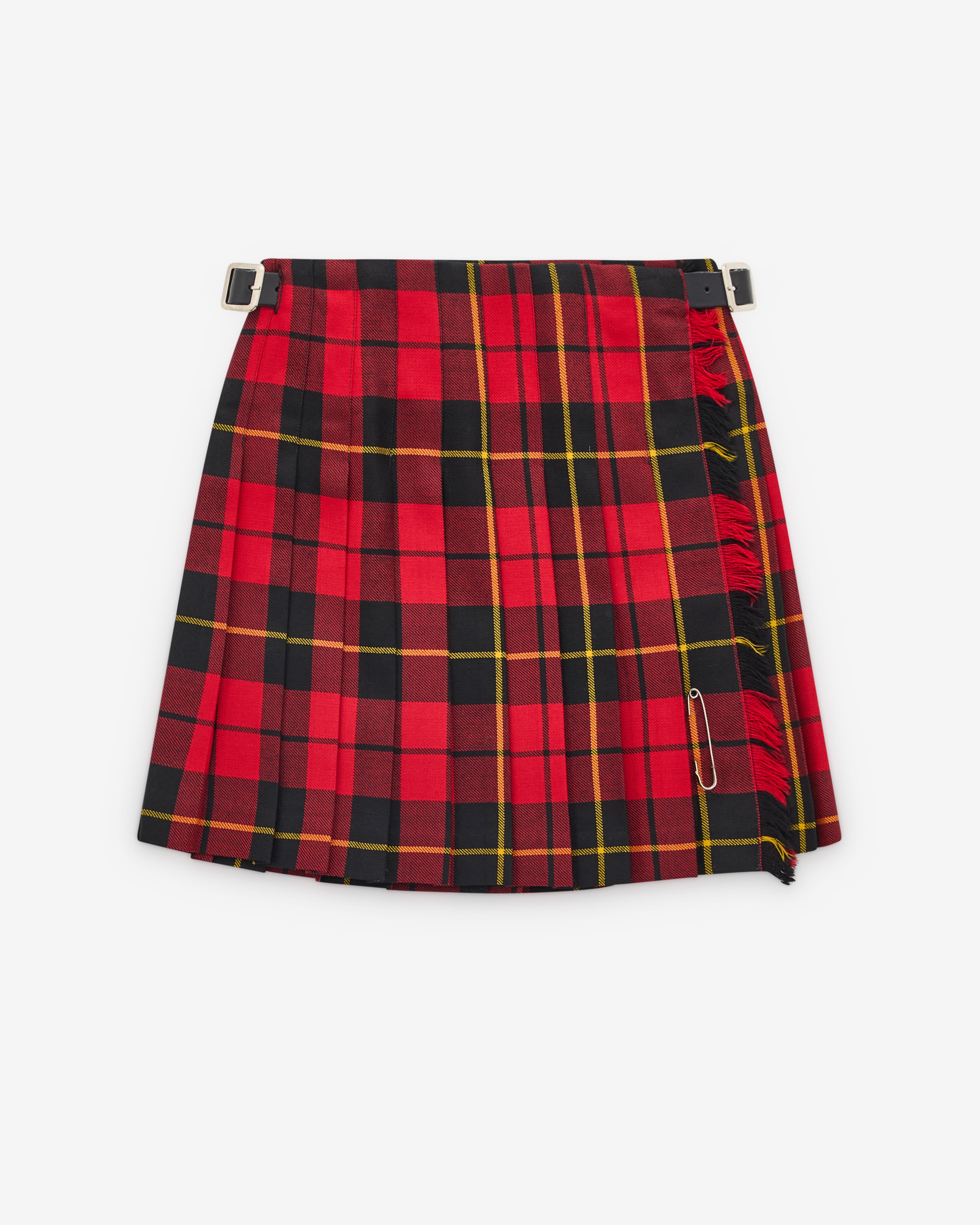 Le Kilt: Women's Pleats All Round Micro Mini Kilt (Wallace Red) | DSML ...