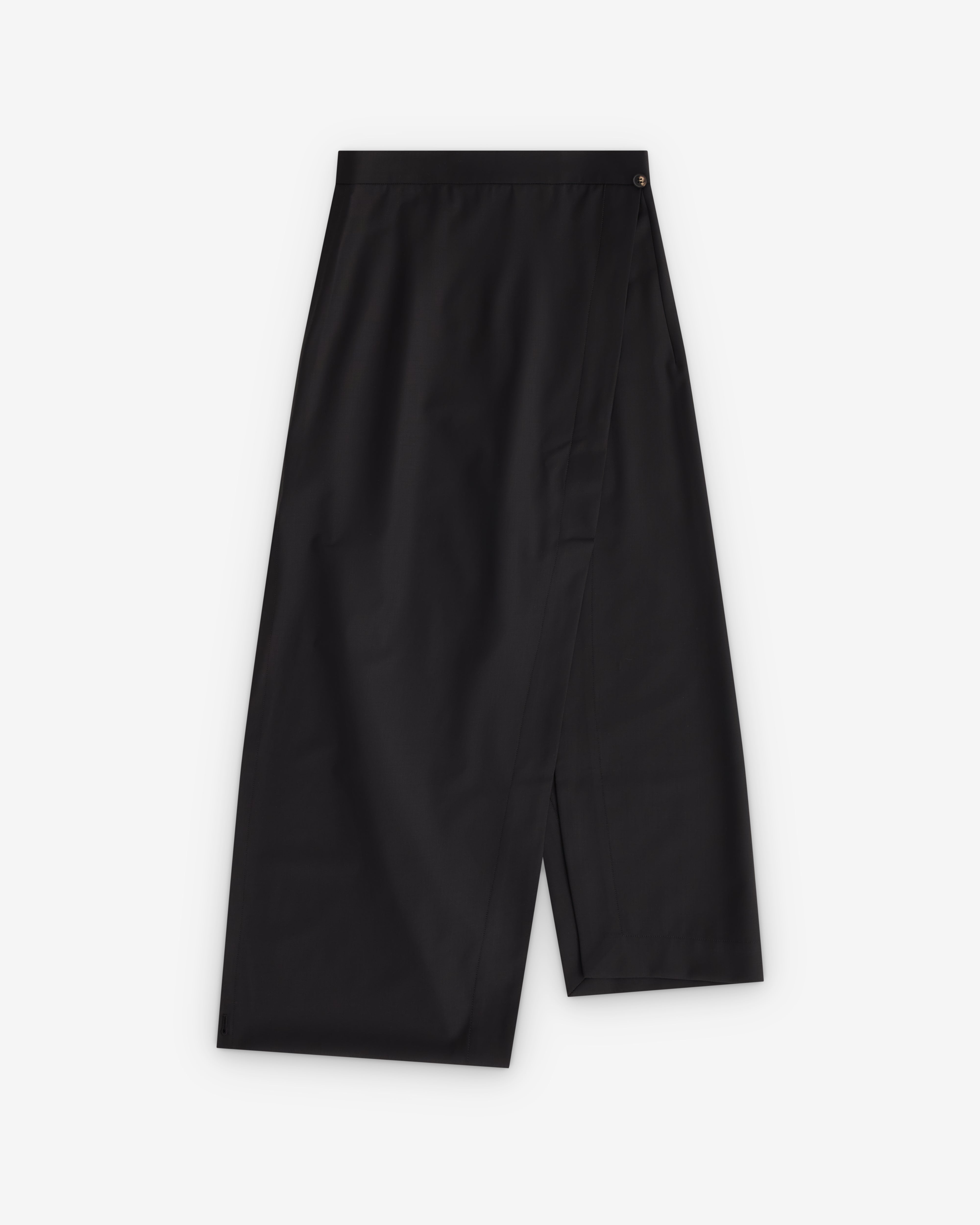Litkovska: Women's Asymmetric Wool-Blend Skirt (Black) | Dover Street ...