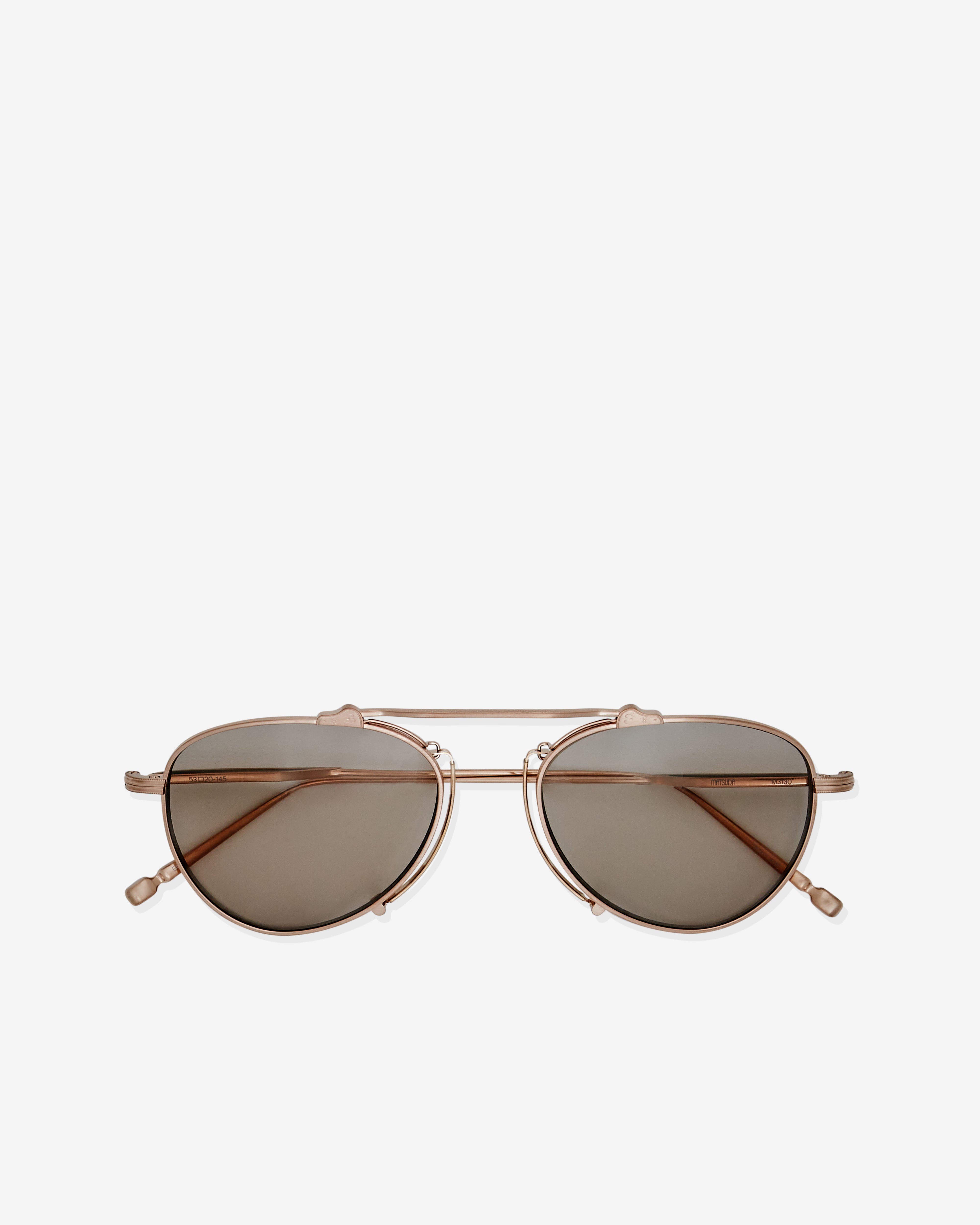 Matsuda: M3130 Sunglasses (Brushed Gold/Café Grey) | DSML E-SHOP