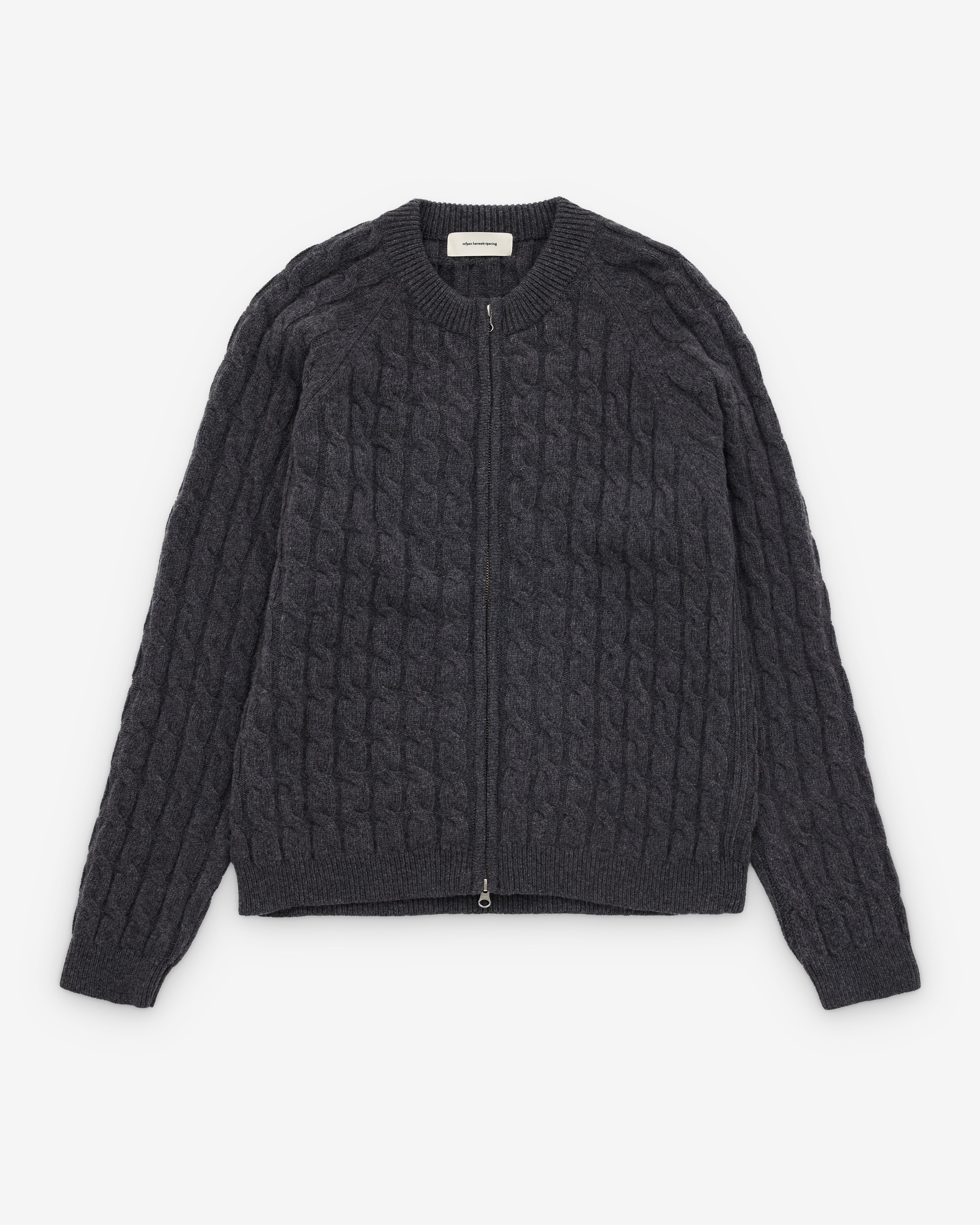 Mfpen: Men's Editor Zip Sweater (Dark Grey) | Dover Street Market London