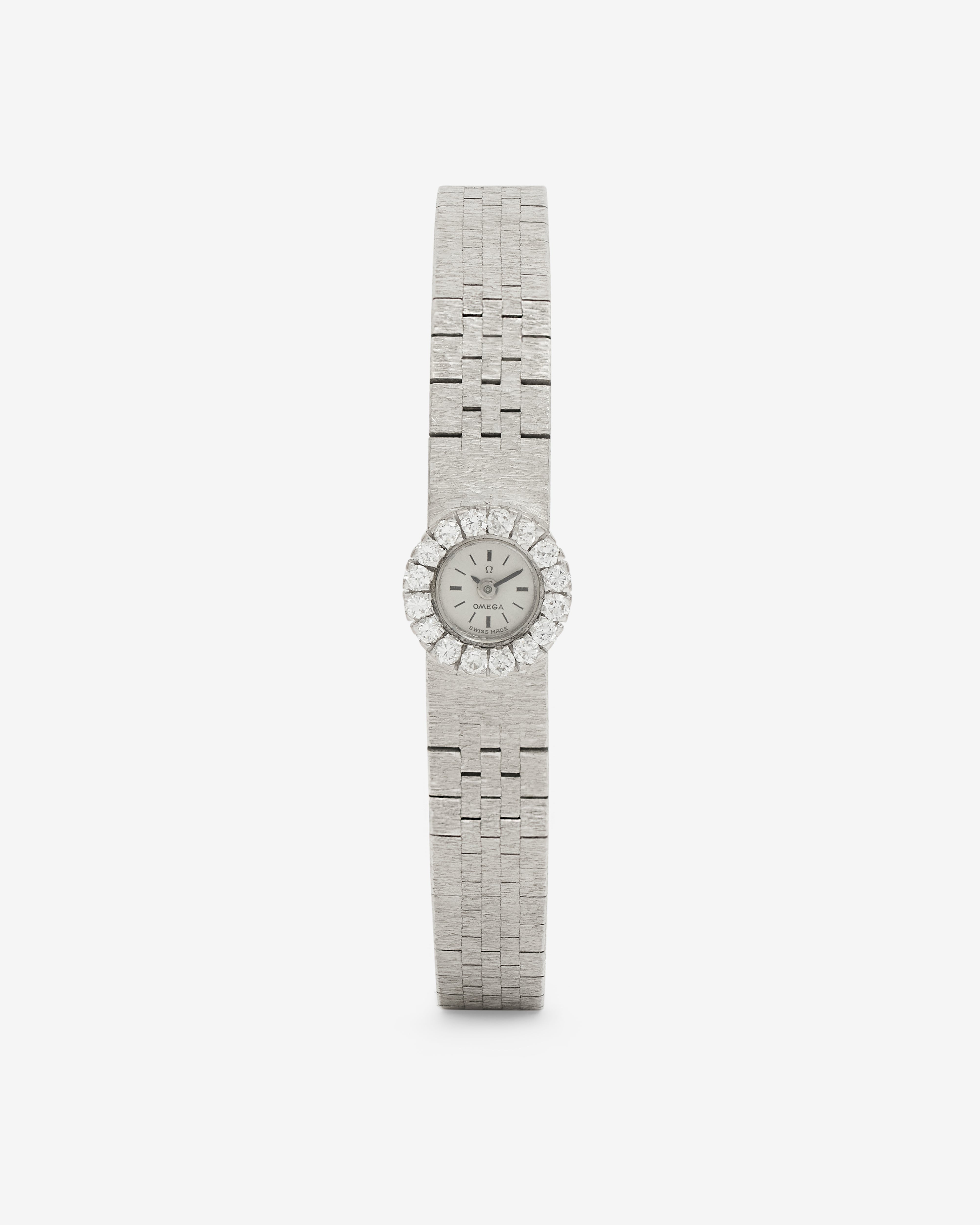 Sandra Cronan: 1950 Omega Back Winder (White Gold) | DSML E-SHOP
