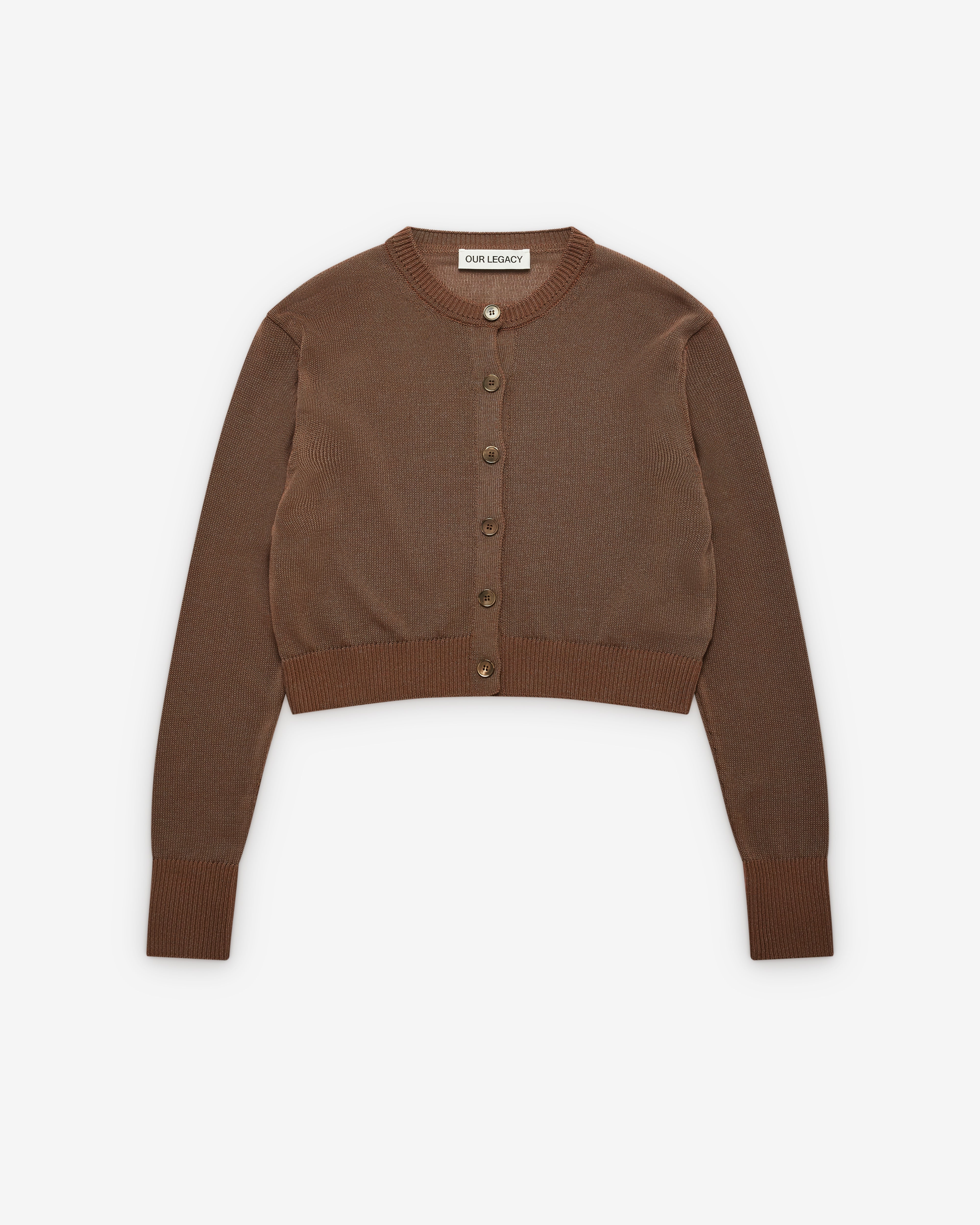 Our Legacy: Women's Micro Cardigan (Cangiante Copper Tech Cotton ...