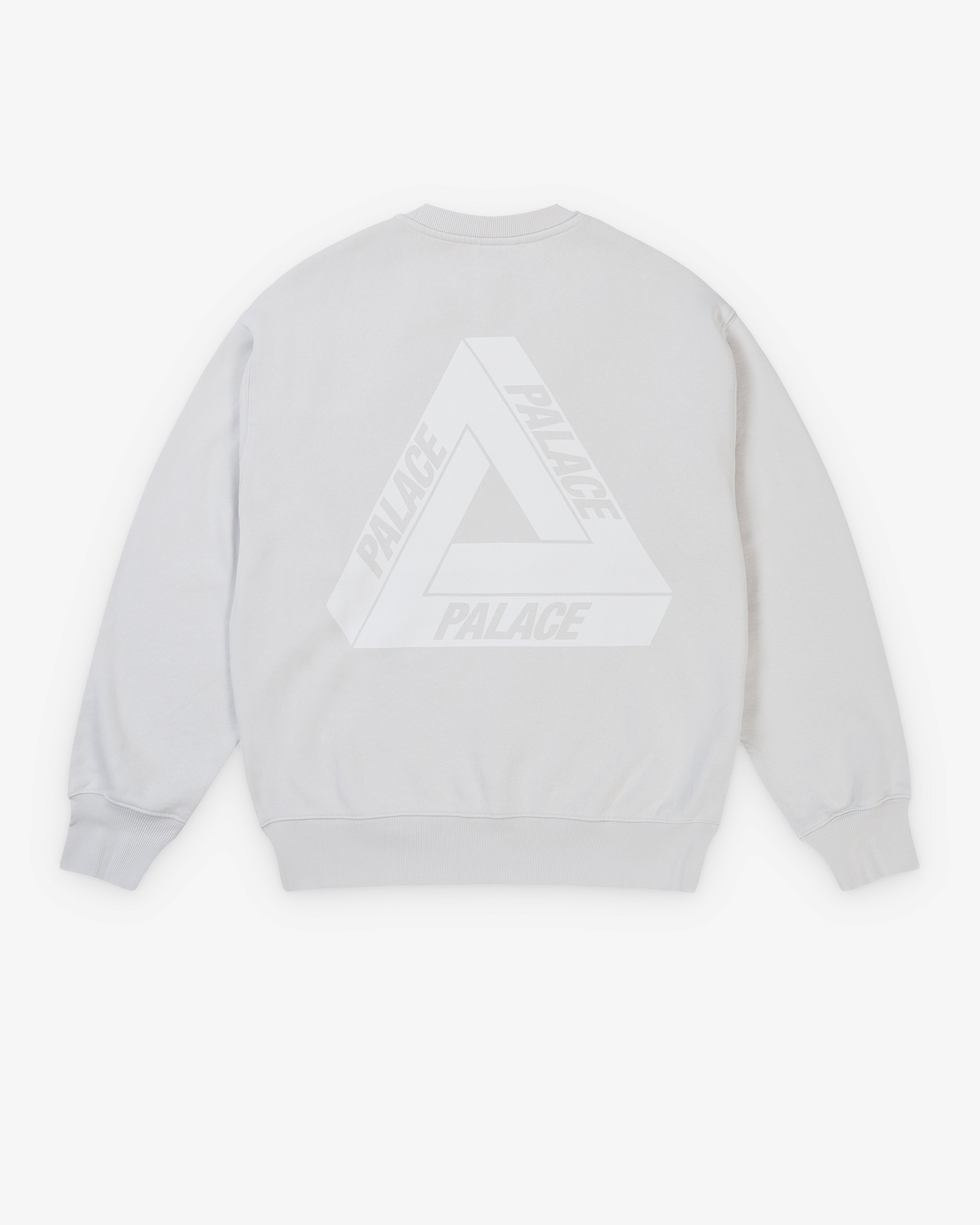 Palace: Men's Pigment Tri Crew (Concrete) | Dover Street Market London