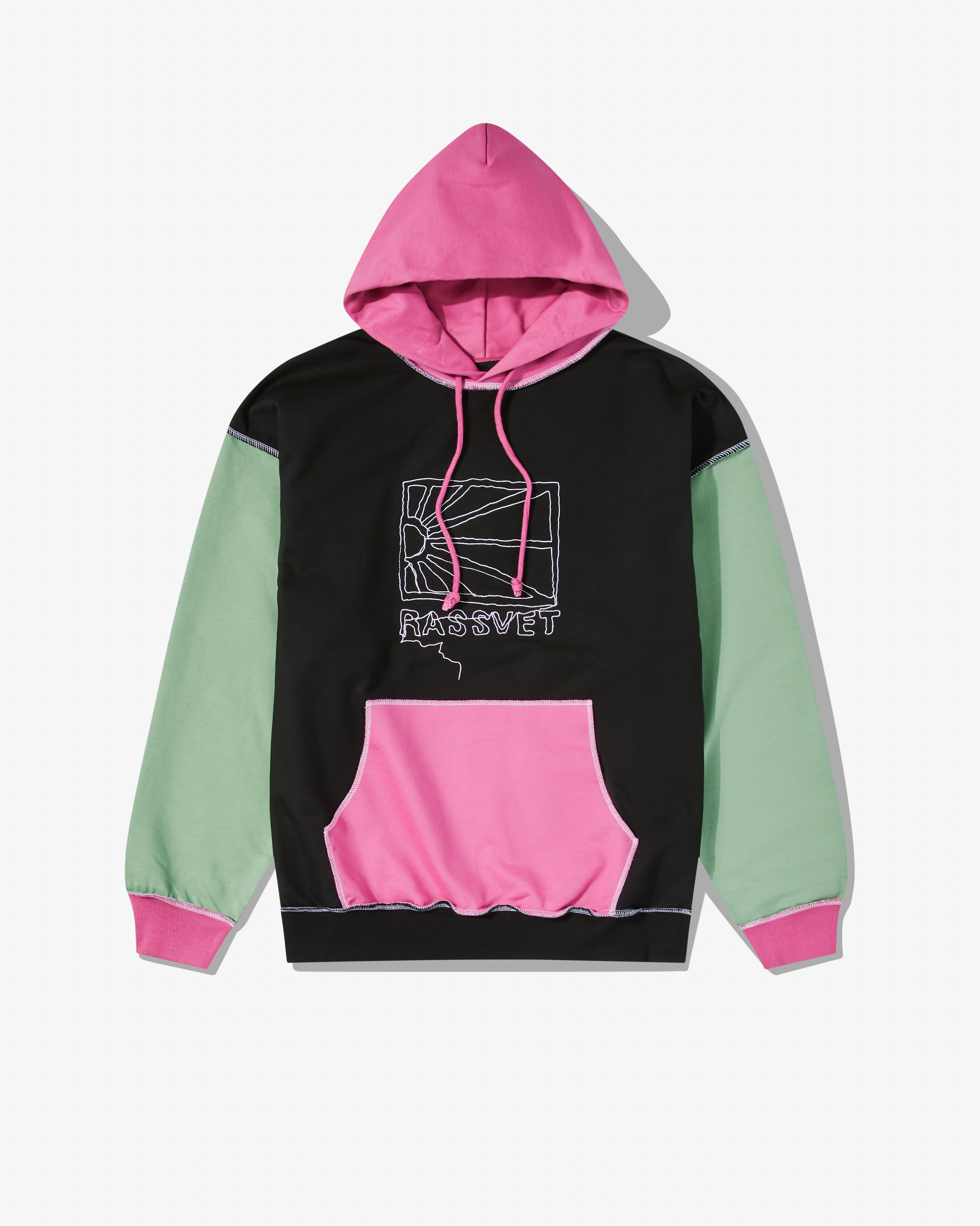 Rassvet: Men’s Mix Sweat Hoodie Knit (Black) | DSML E-SHOP