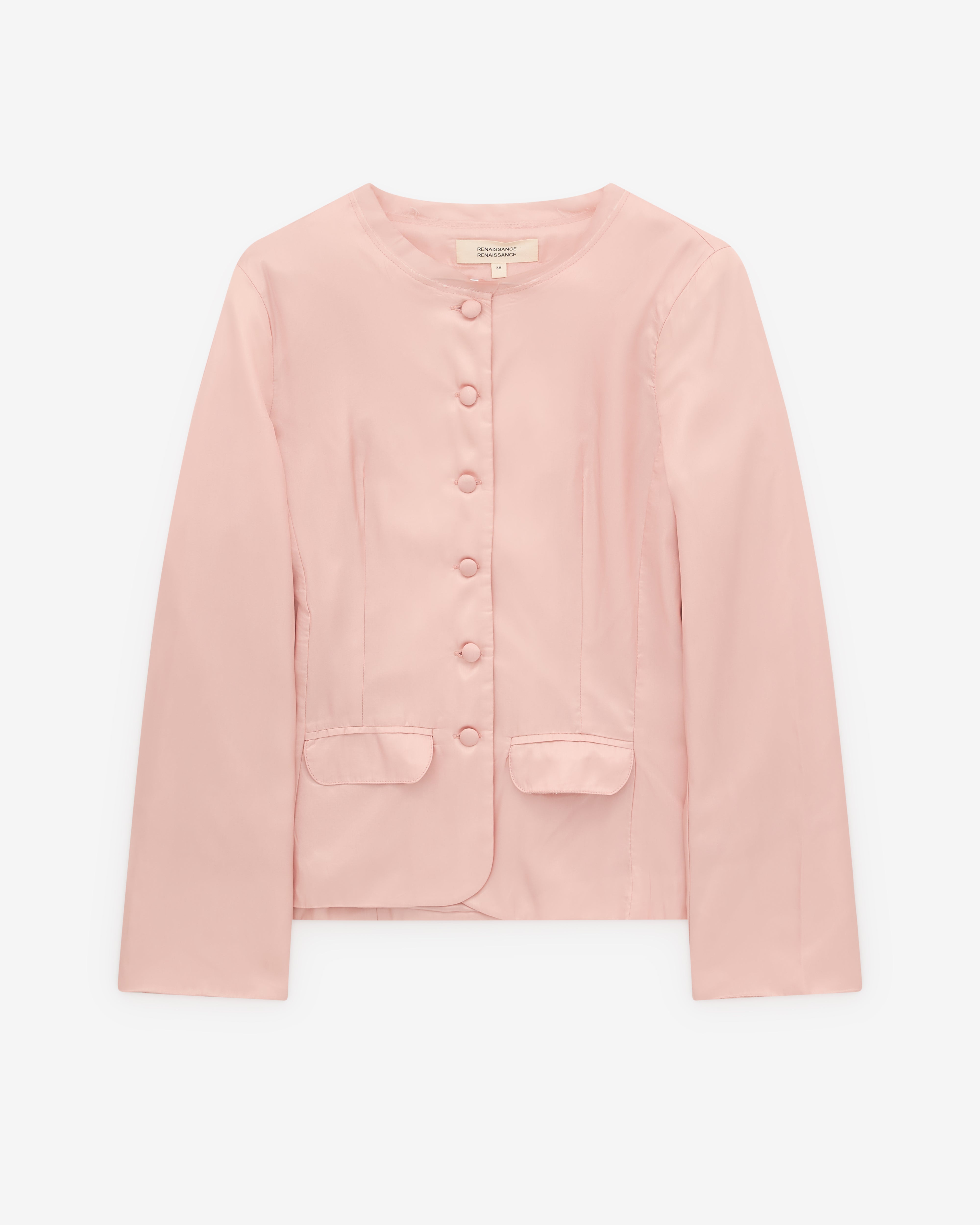 Renaissance Renaissance: Women’s Louisa Satin Jacket (Pink) | DSML E-SHOP