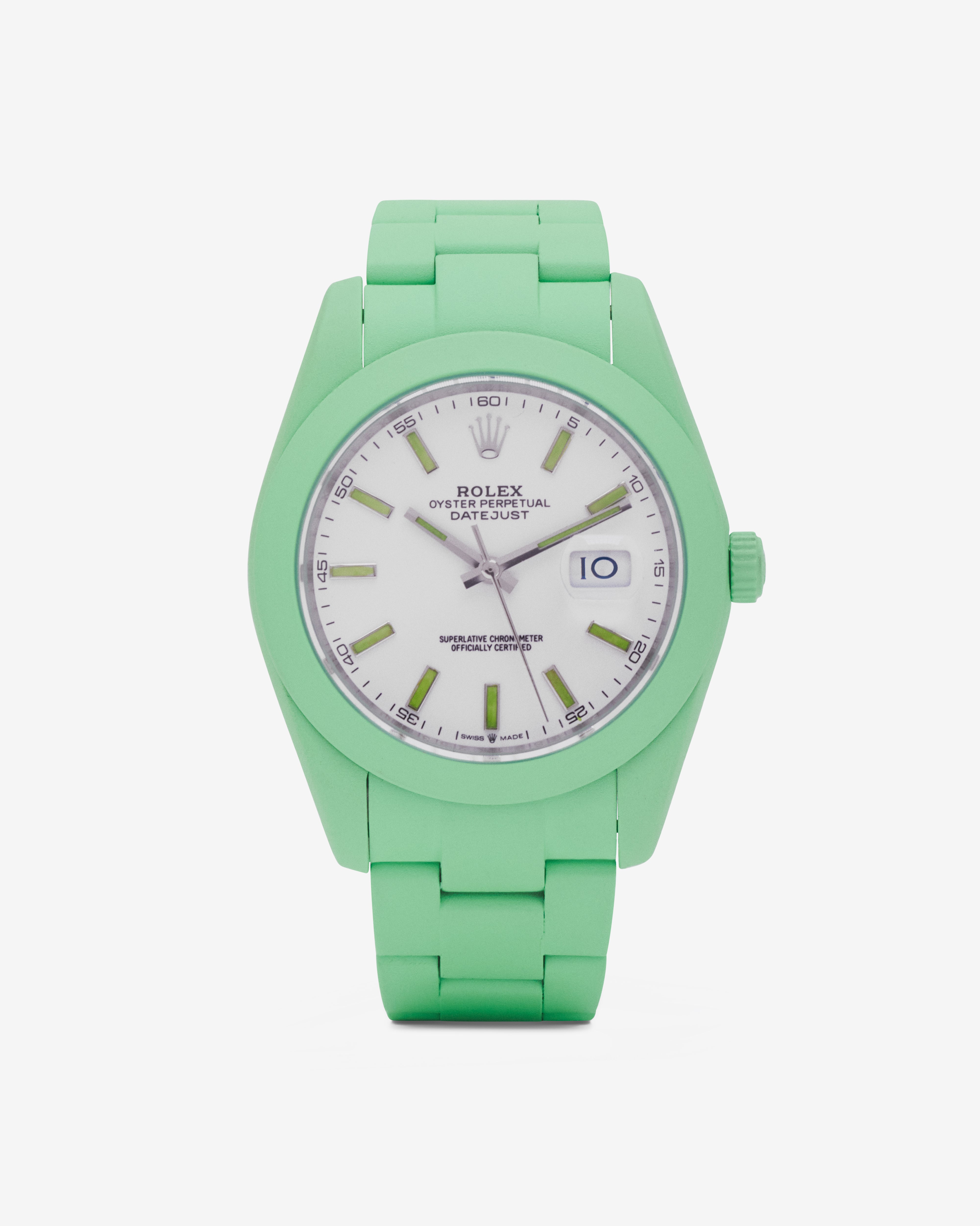 Private Label Dubai Ltd: Customised Rolex Datejust (Apple Green) | DSML ...