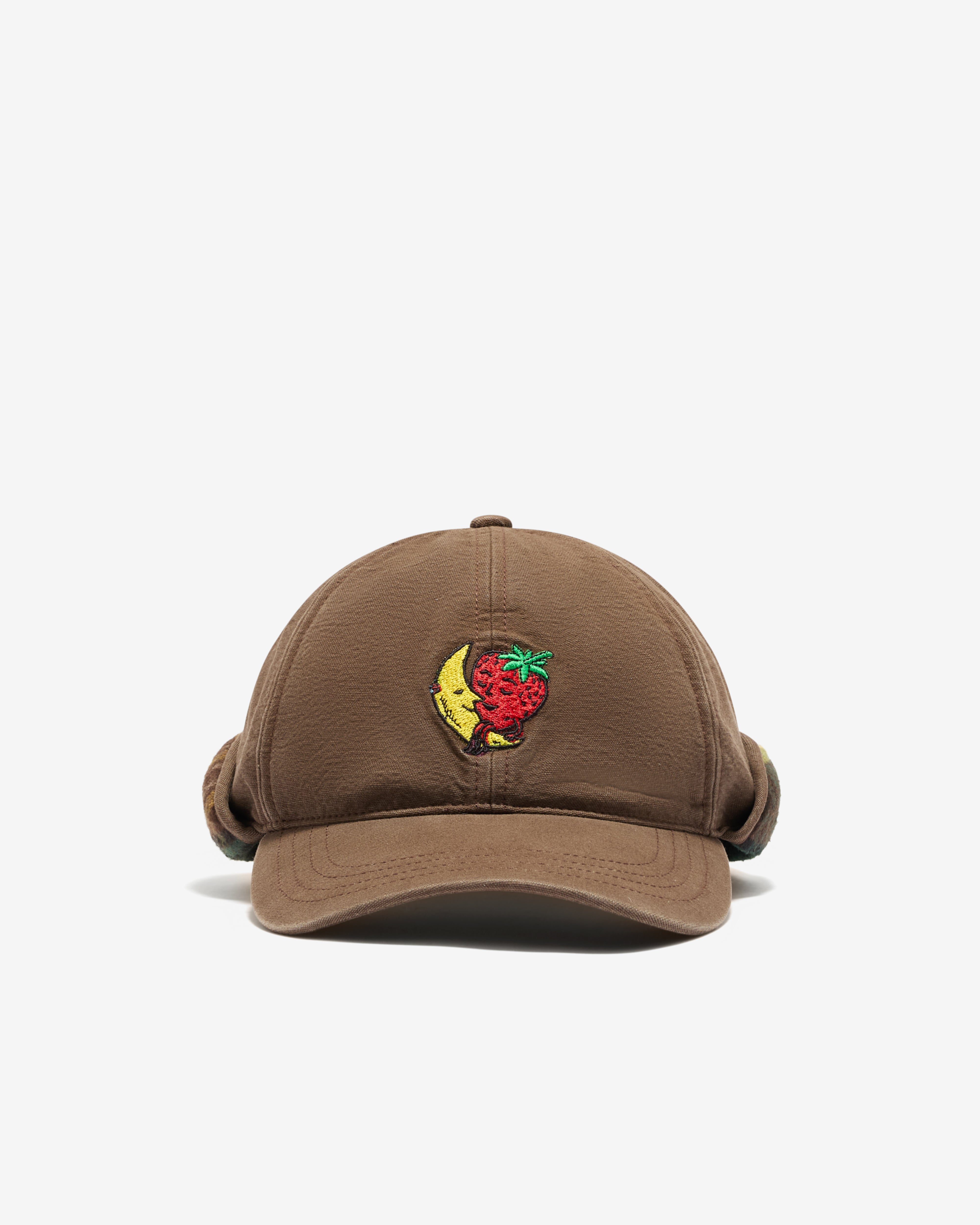 Sky High Farm: Logo Trapper Cap Woven (Brown) | Dover Street Market London