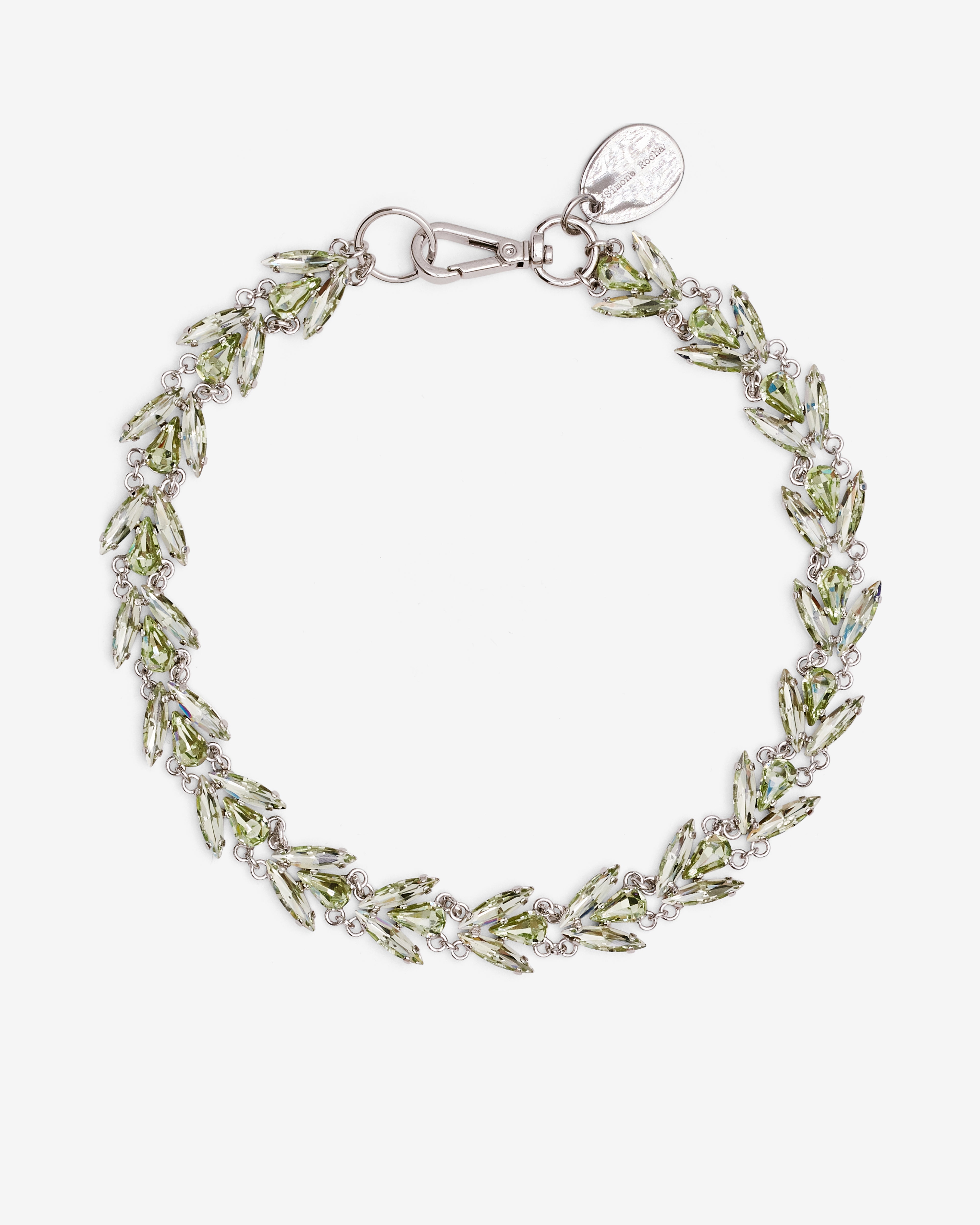 Simone Rocha: Women's Crystal Floret Necklace (Mint) | DSML E-SHOP