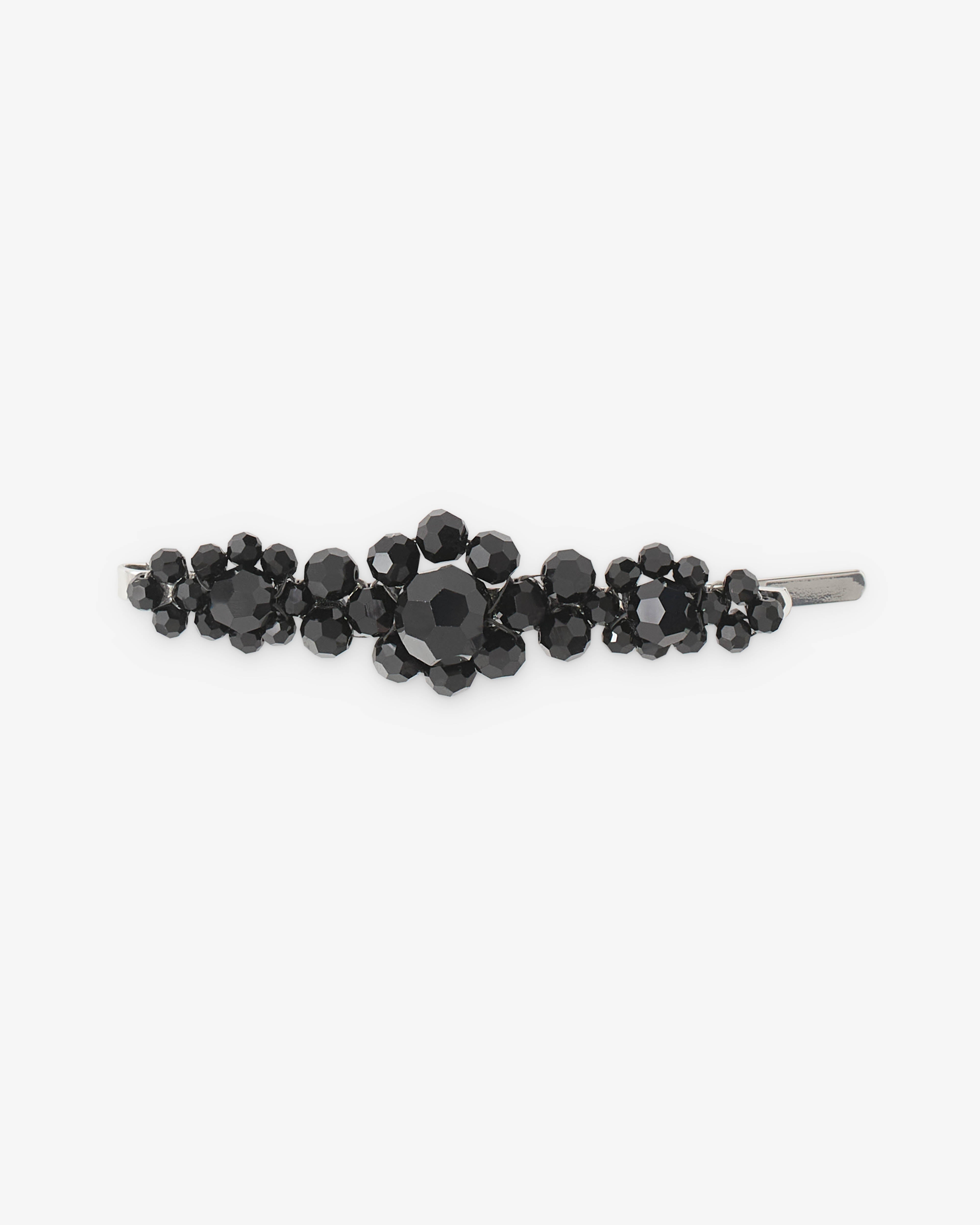 Simone Rocha: Women’s Large Flower Hair Clip (Black) | DSML E-SHOP
