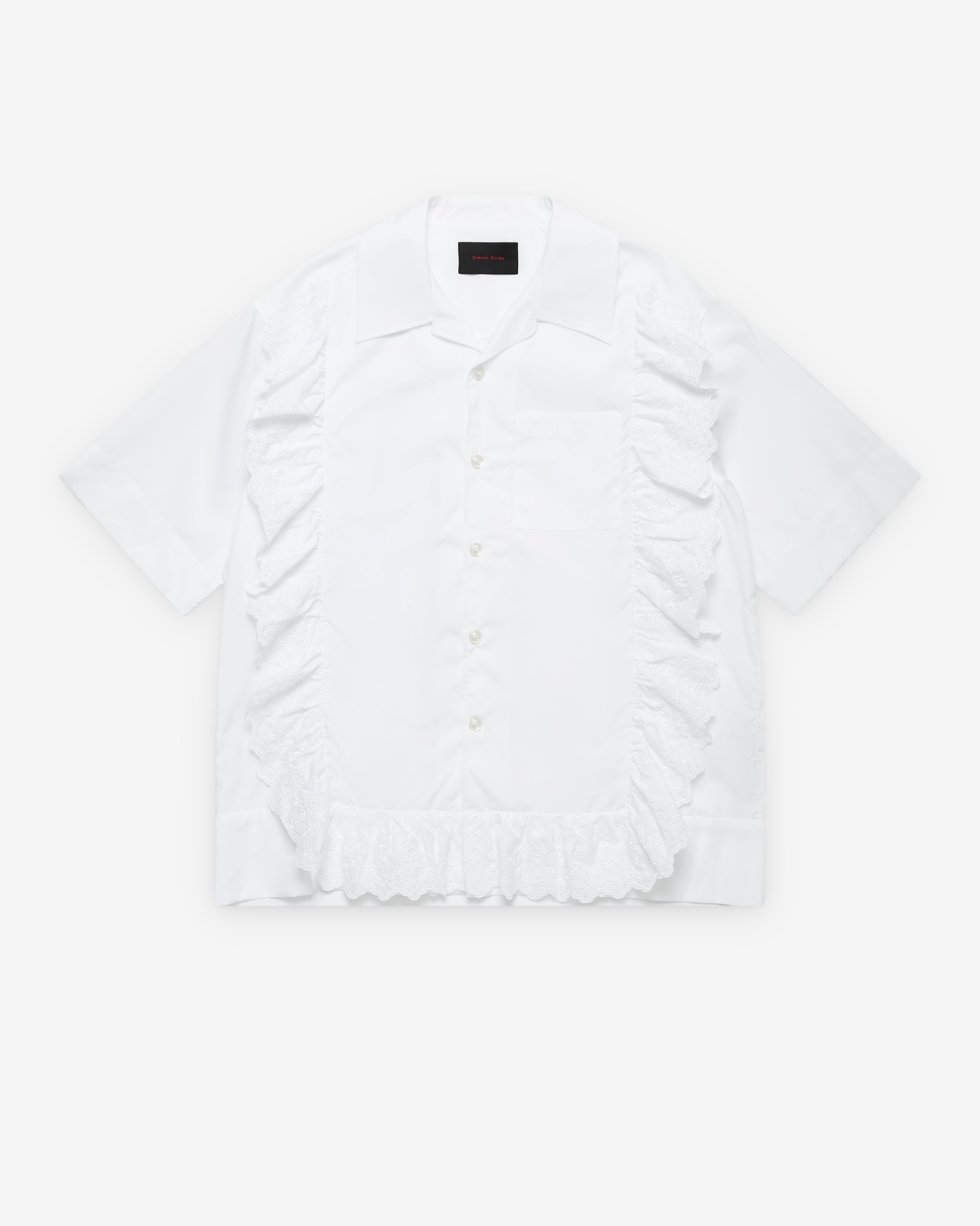 Simone Rocha: Men's Pillowcase Trim Shirt (White) | Dover Street Market ...