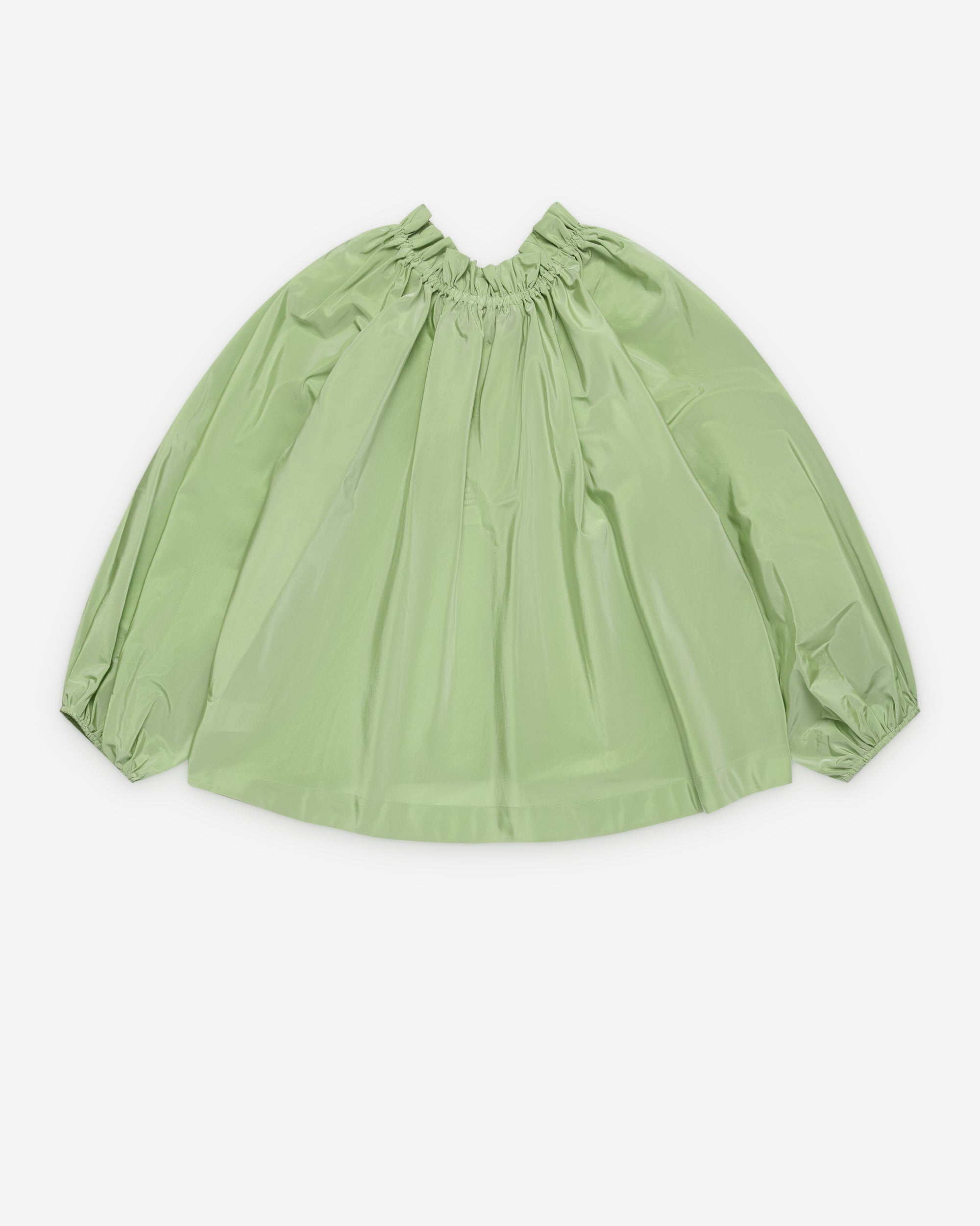 Simone Rocha: Women's Ruched Billow Balloon Top (Jade) | DSML E-SHOP