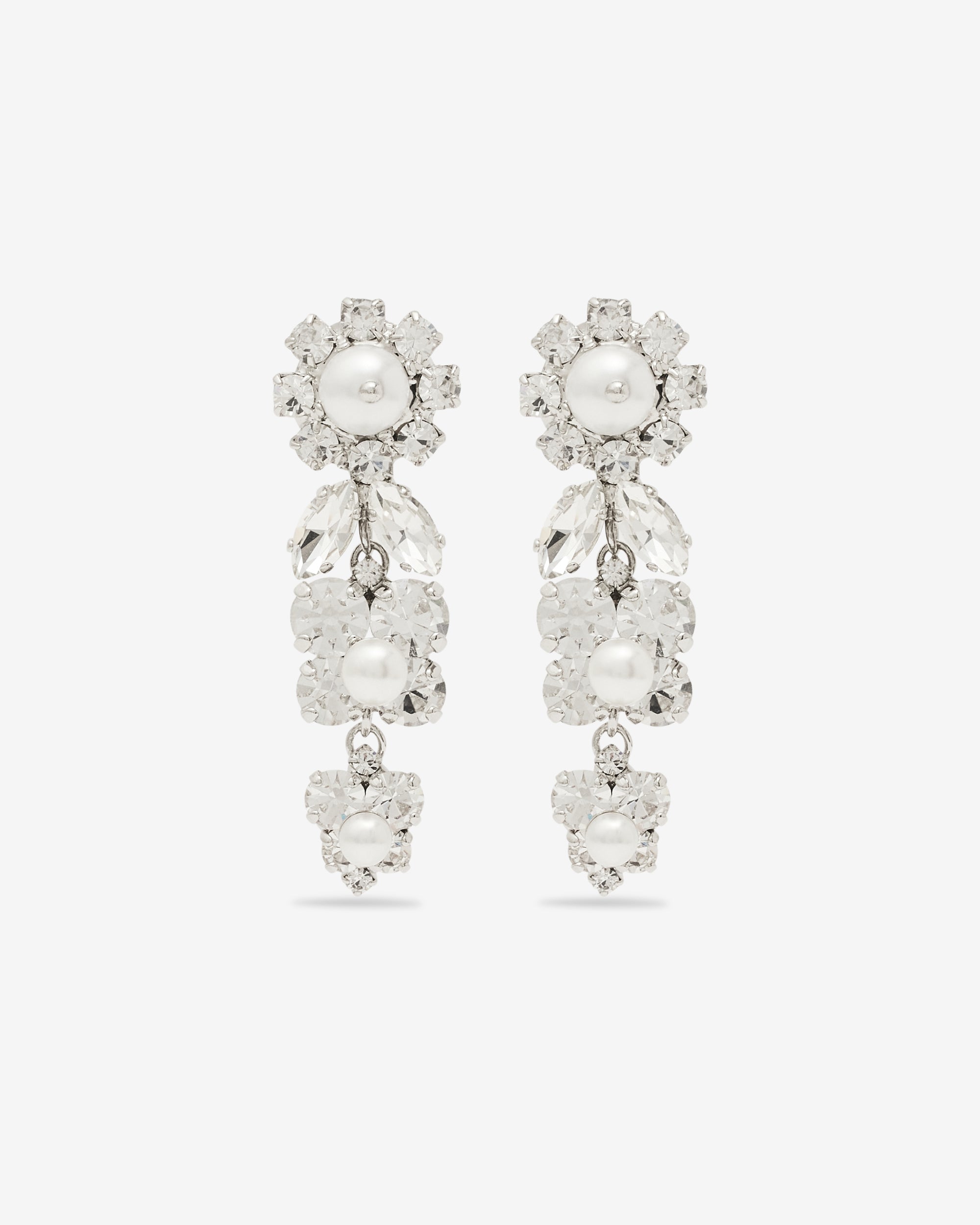 Simone Rocha: Women's Daisy Cluster Earrings (Crystal) | DSML E-SHOP