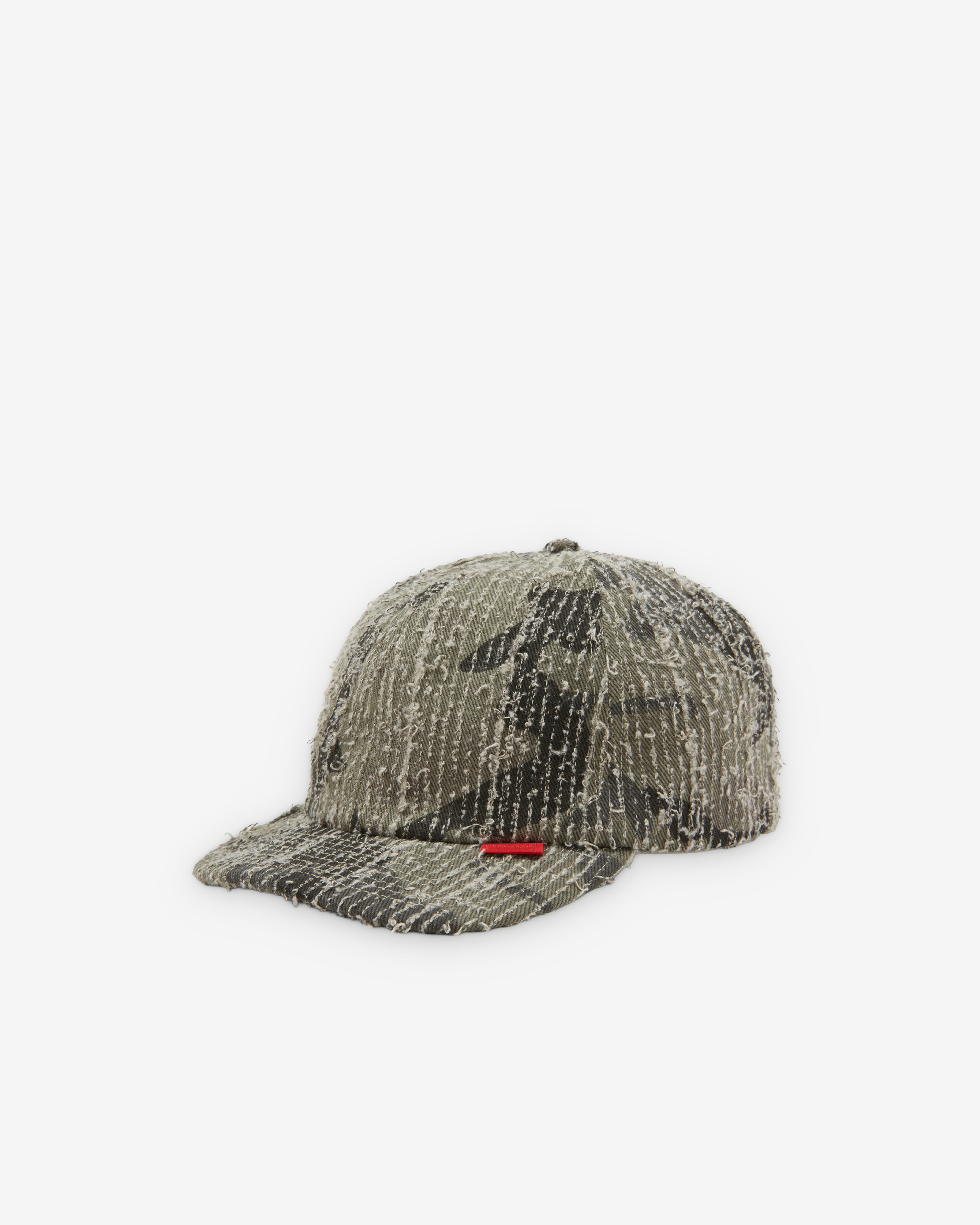 Fugazi: Men's Textured Mini Brim Hat (Camo) | Dover Street Market London