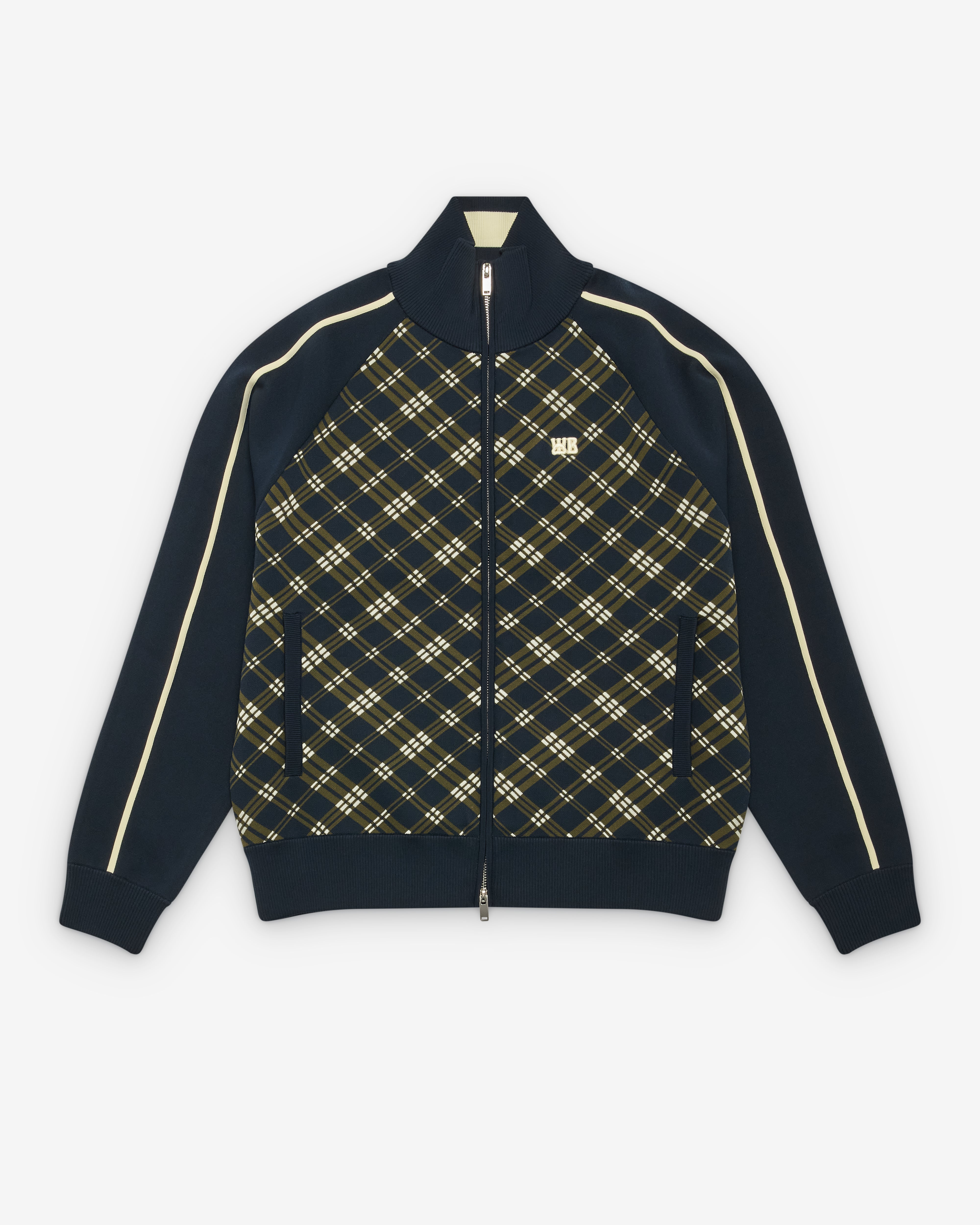 Wales Bonner: Men's Power Tracktop (Navy/Khaki) | Dover Street Market ...