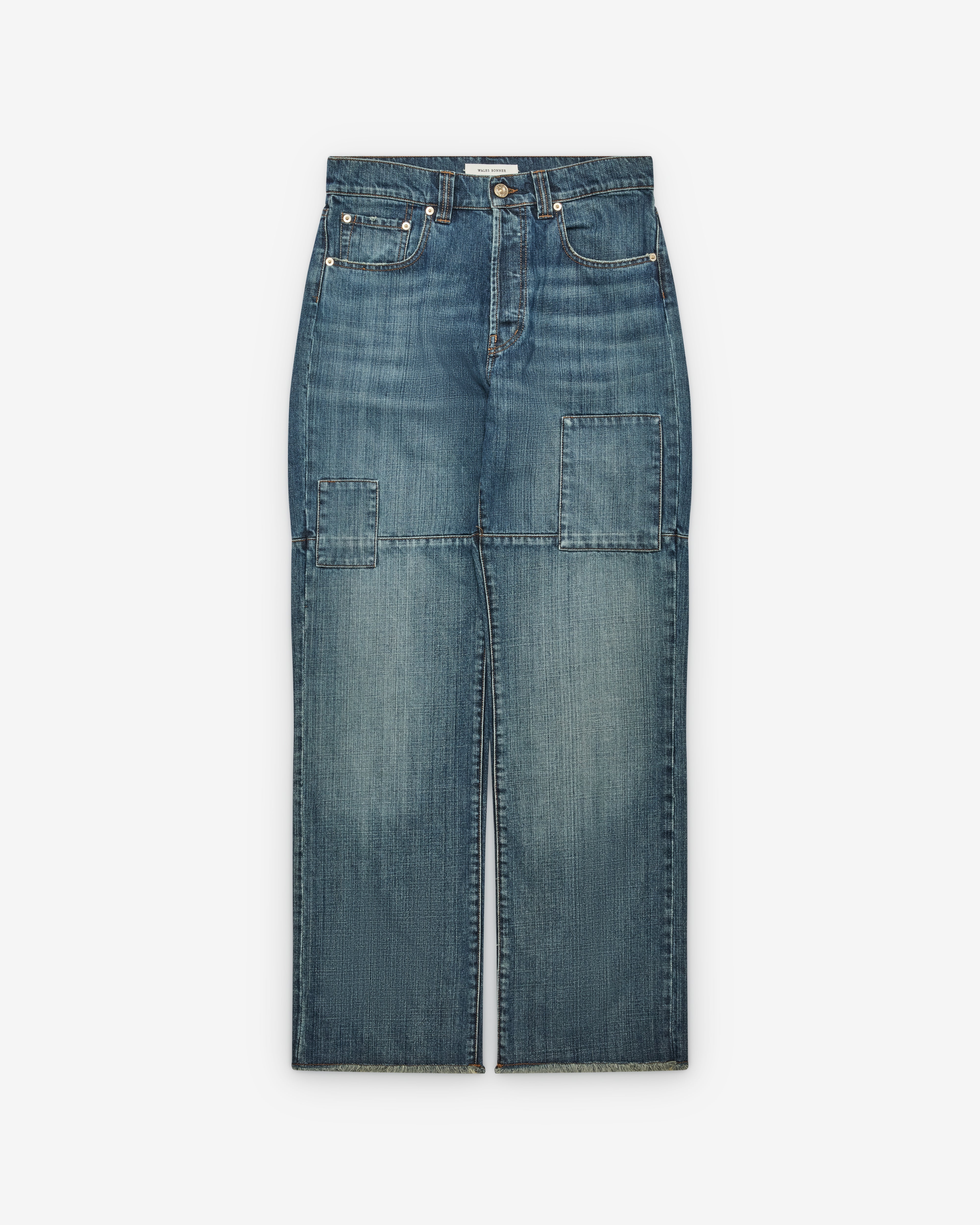 Wales Bonner: Men's Chance Denim (Blue Patched) | DSML E-SHOP