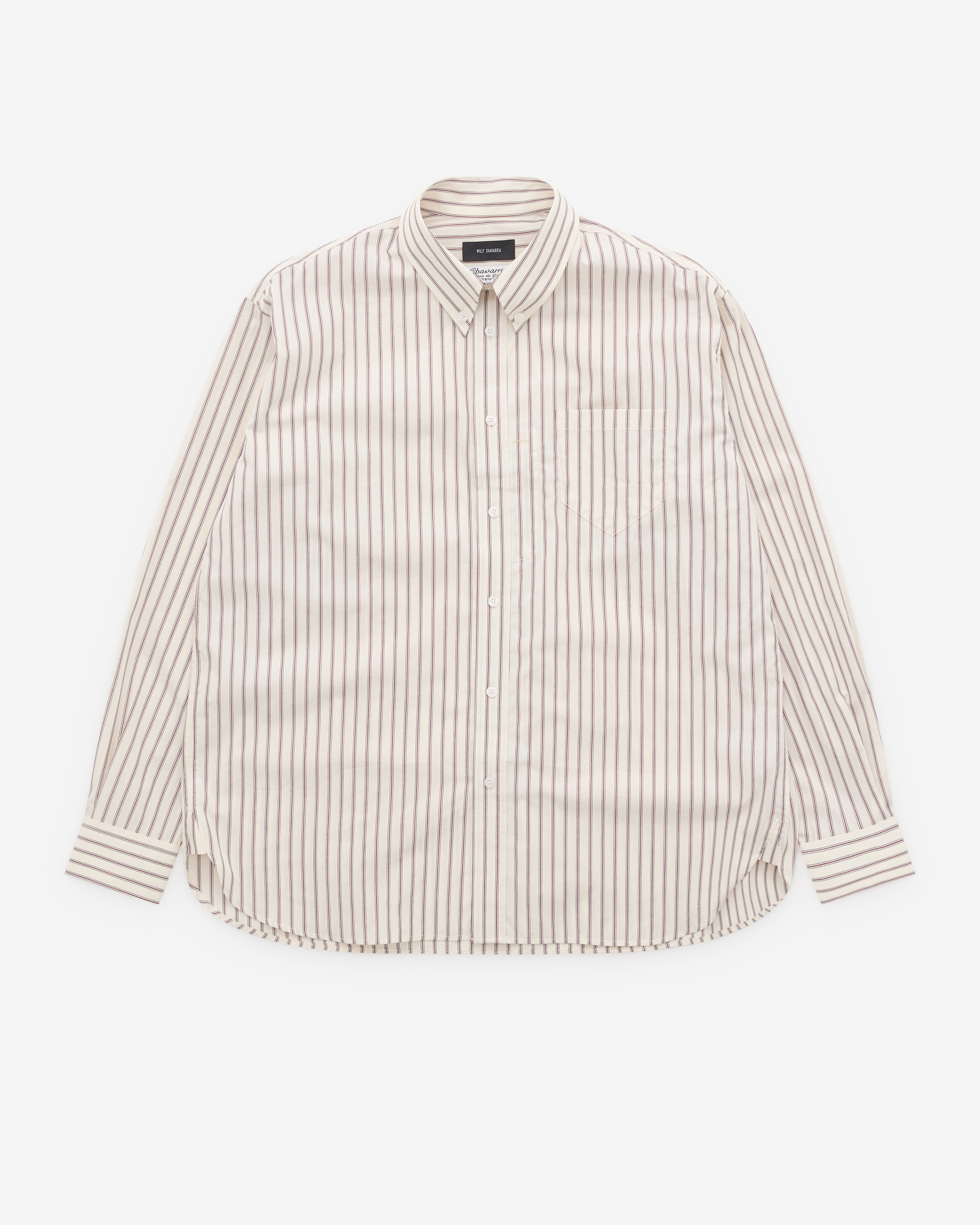 Willy Chavarria: Men's Veterano Shirt (Bordeaux) | DSML E-SHOP